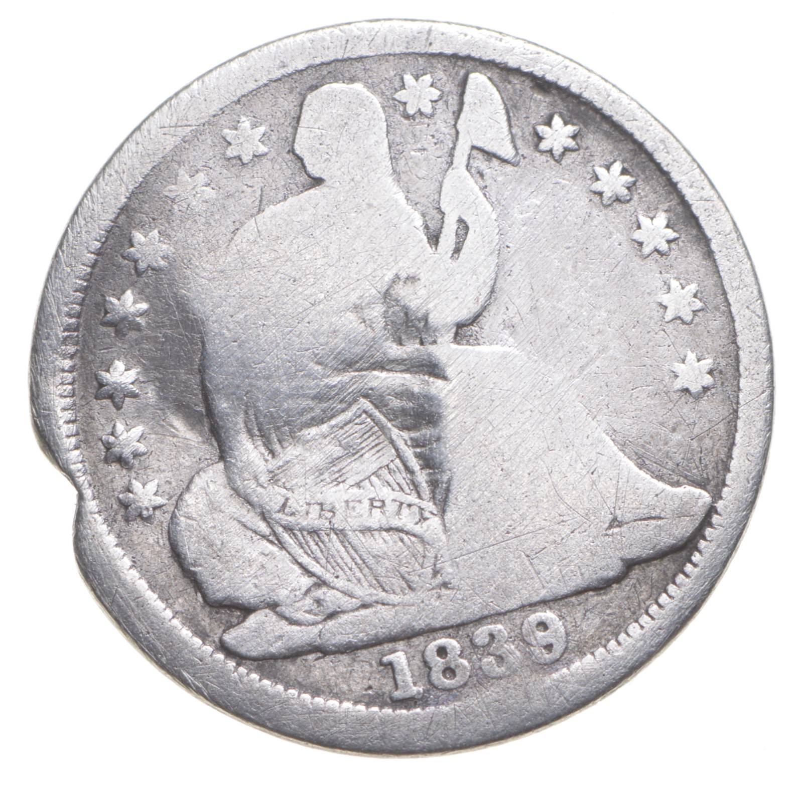 1839 Seated Liberty Half Dime - Charles Coin Collection | Property Room