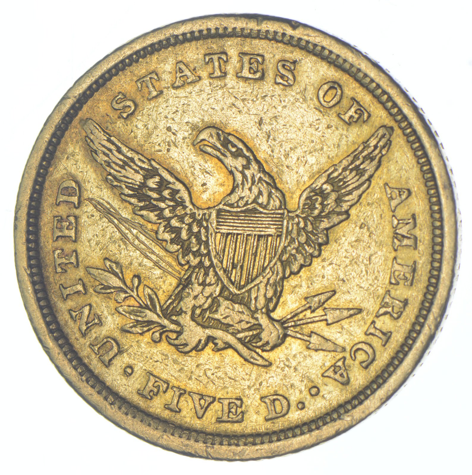 1839-C $5 Liberty Head Gold Half Eagle | Property Room