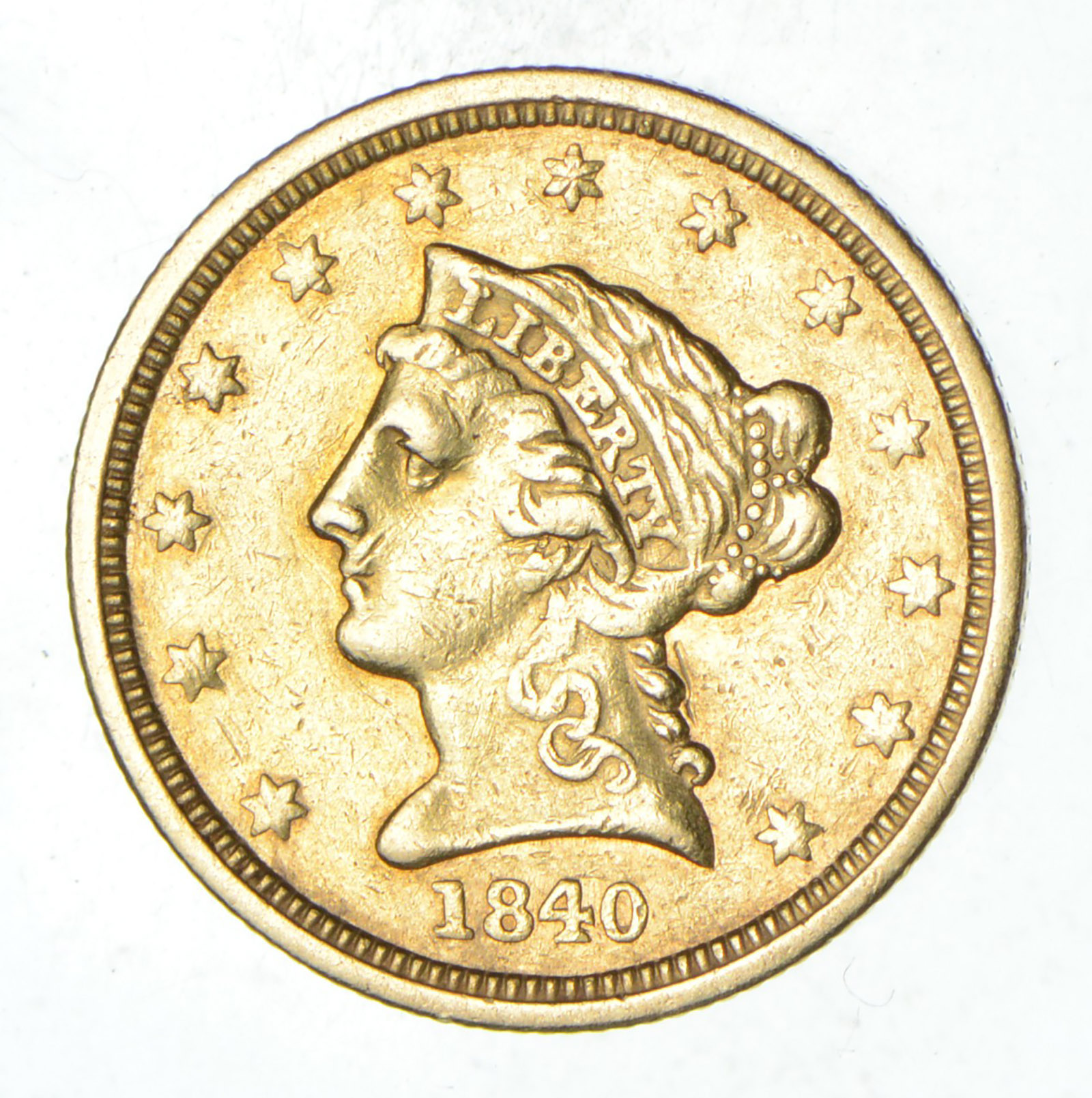 1840 $2.50 Liberty Head Gold Quarter Eagle - Circulated | Property Room