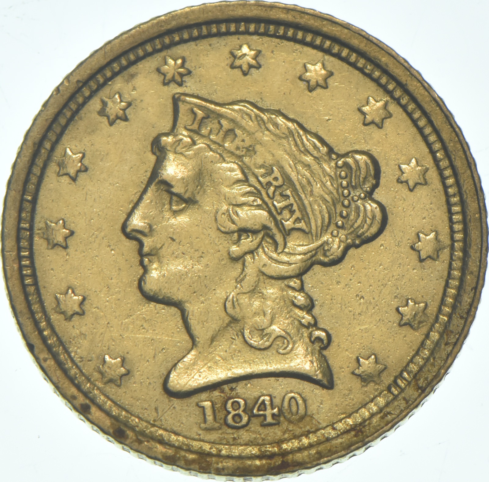 1840-C $2.50 Liberty Head Gold Quarter Eagle | Property Room