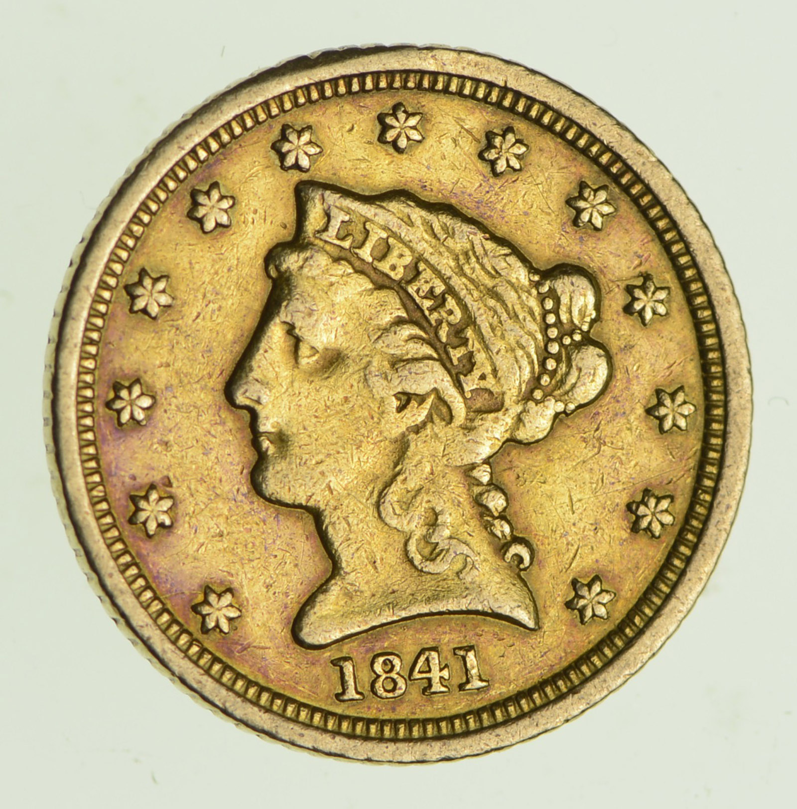 1841-D $2.50 Liberty Head Gold Quarter Eagle | Property Room