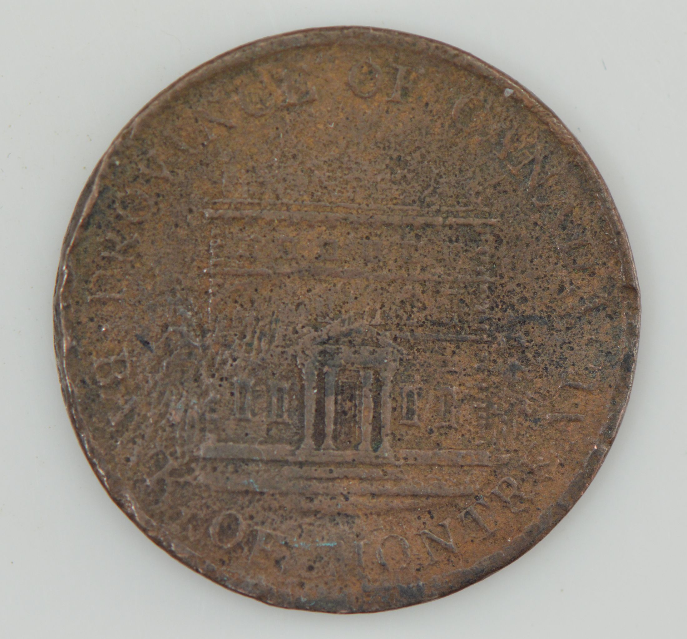 1844 Half Penny Bank Token, Bank of Montreal-Province of Canada ...