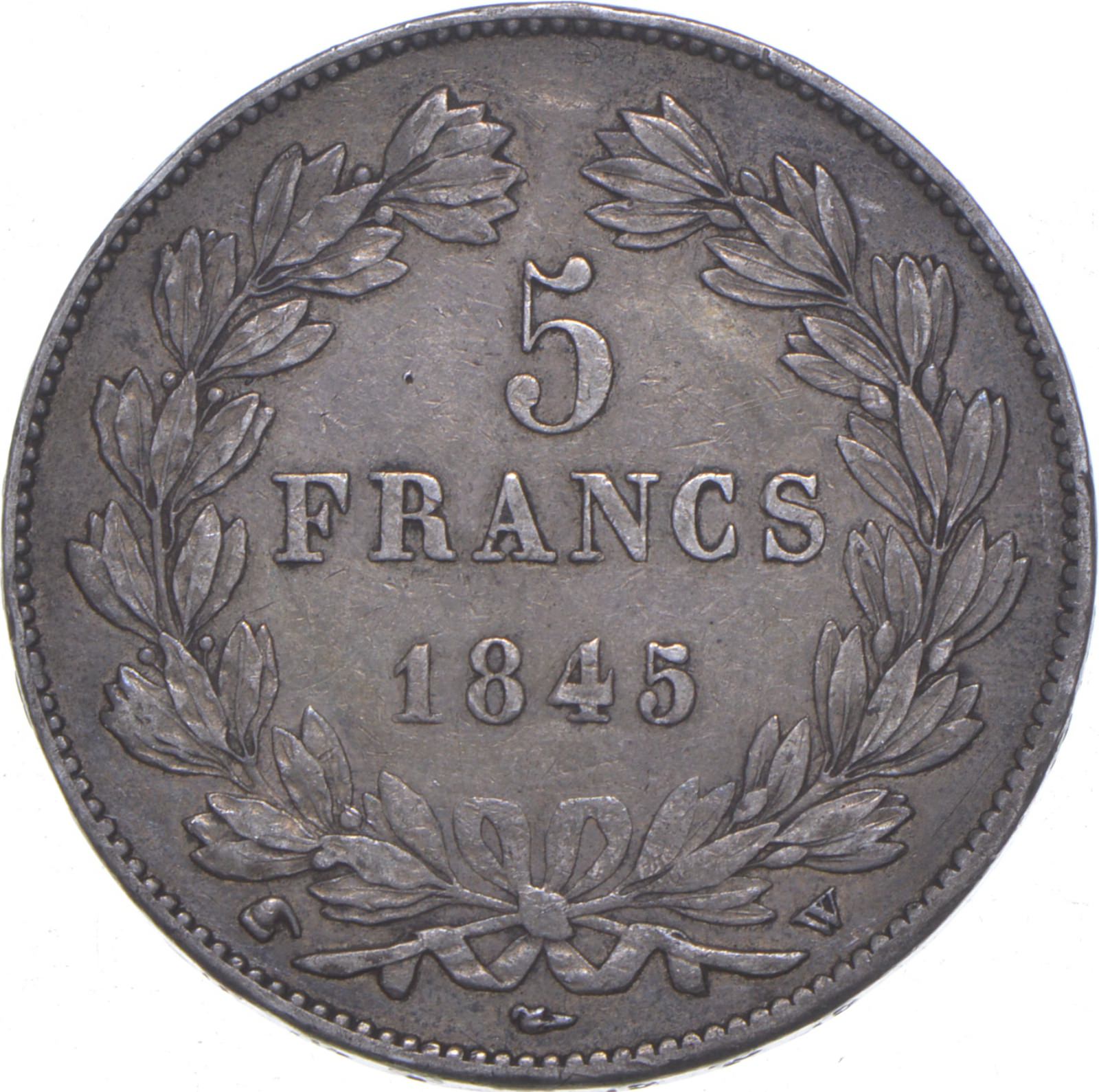 1845 France 5 Francs - Charles Coin Collection | Property Room
