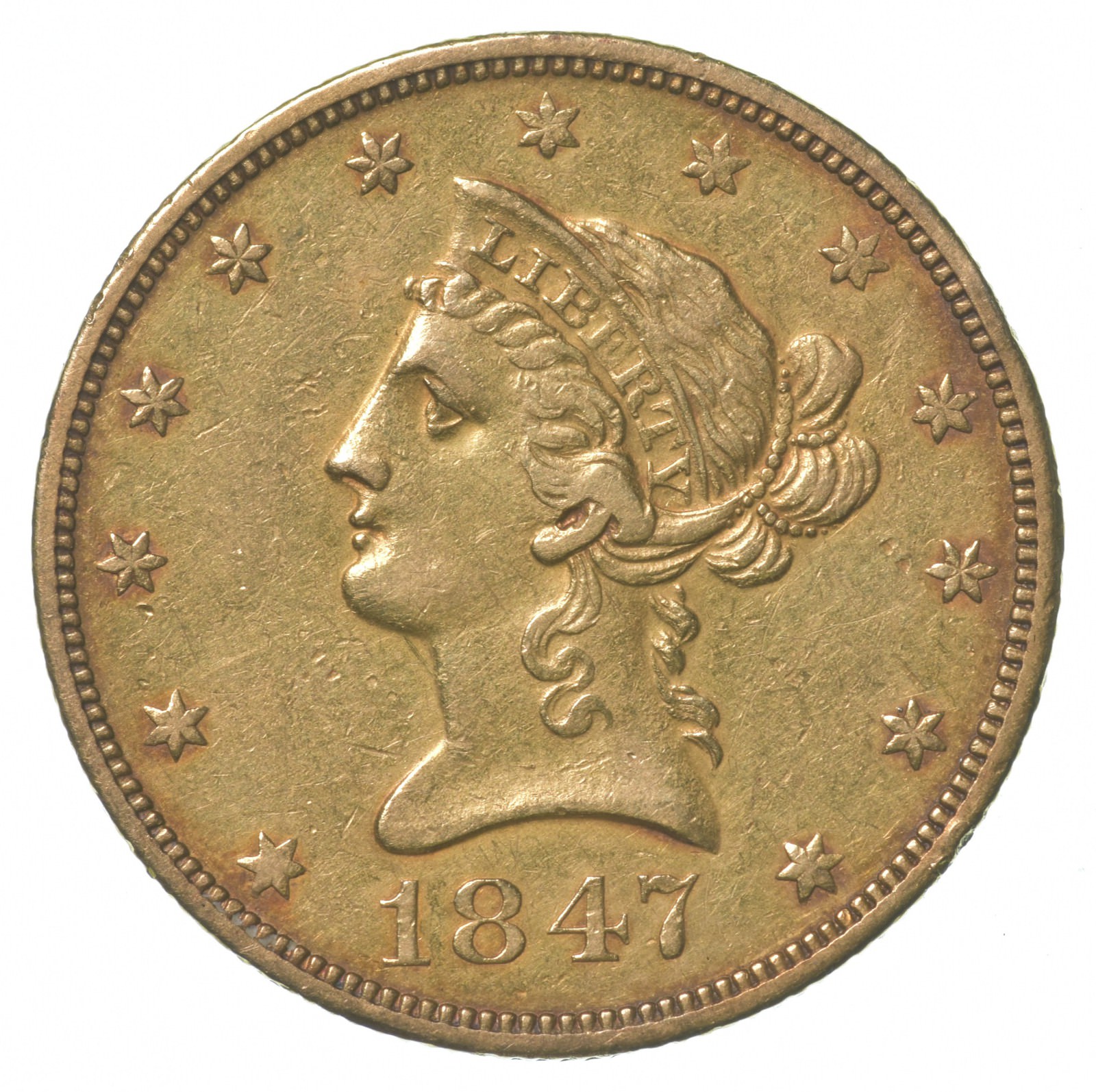1847-O $10 Liberty Head Gold Eagle | Property Room