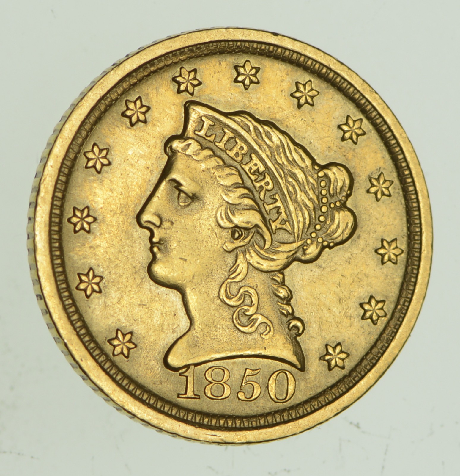 1850-D $2.50 Liberty Head Gold Quarter Eagle | Property Room