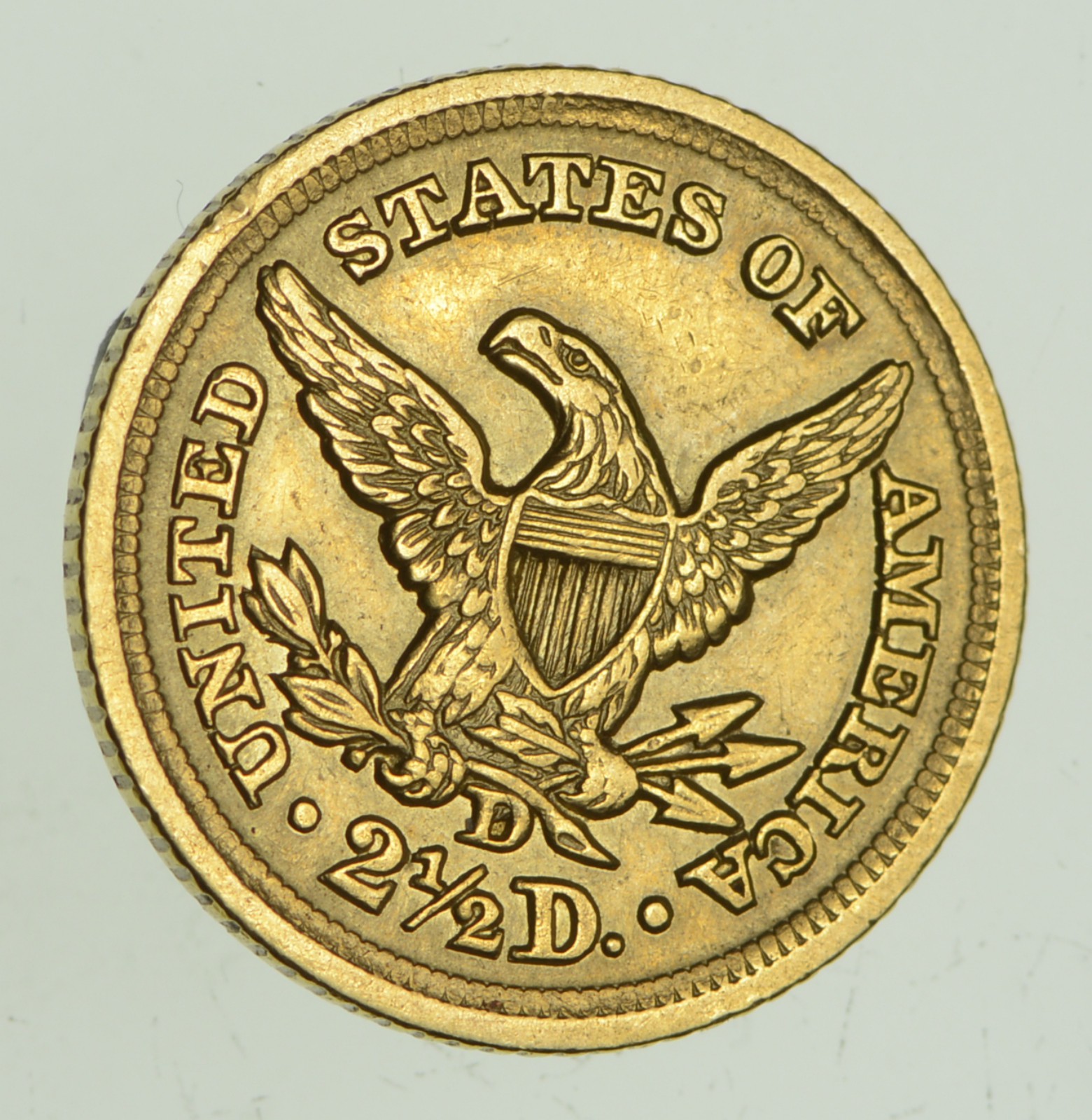 1850-D $2.50 Liberty Head Gold Quarter Eagle | Property Room