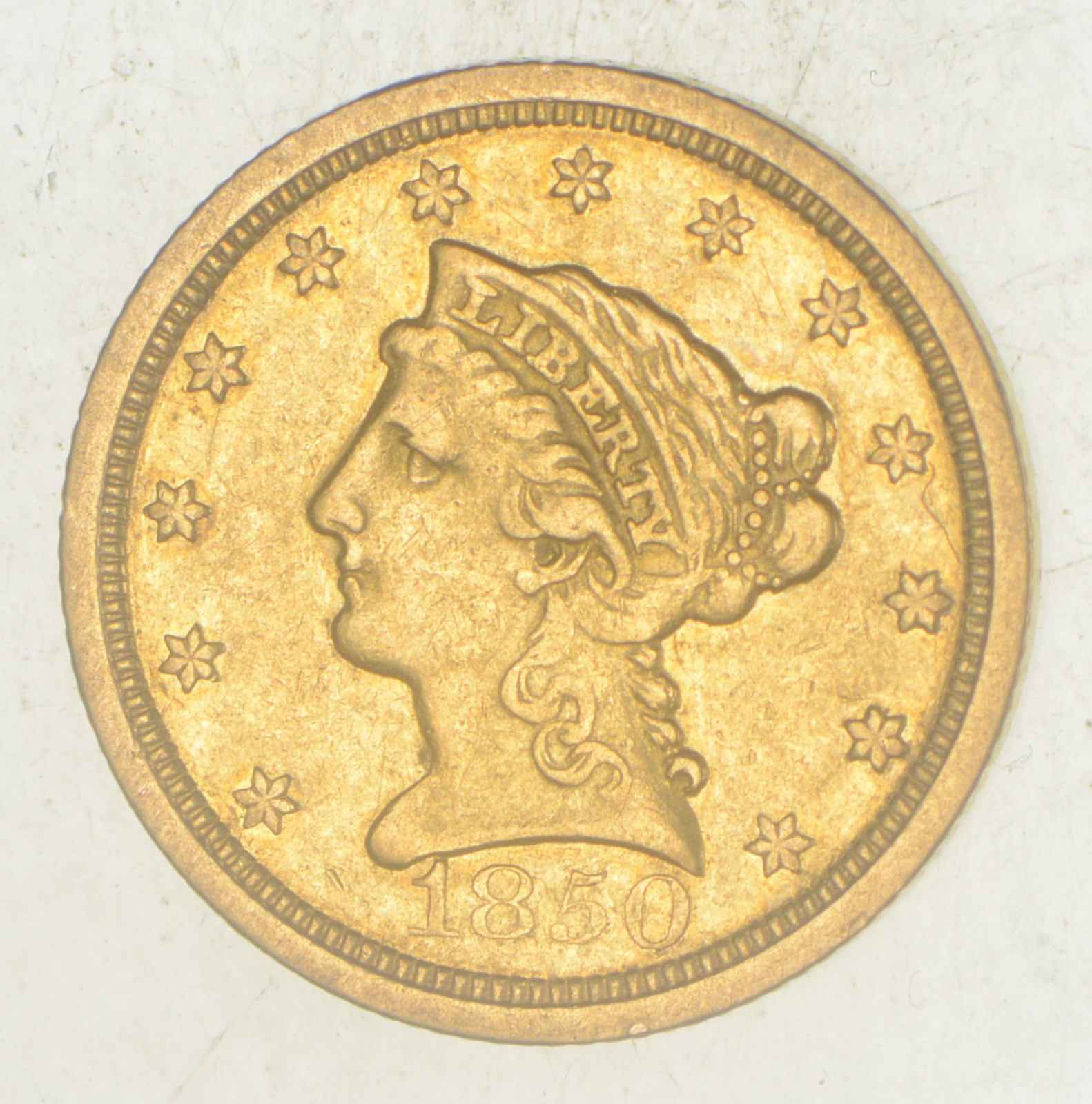 1850-O $2.50 Liberty Head Gold Quarter Eagle | Property Room