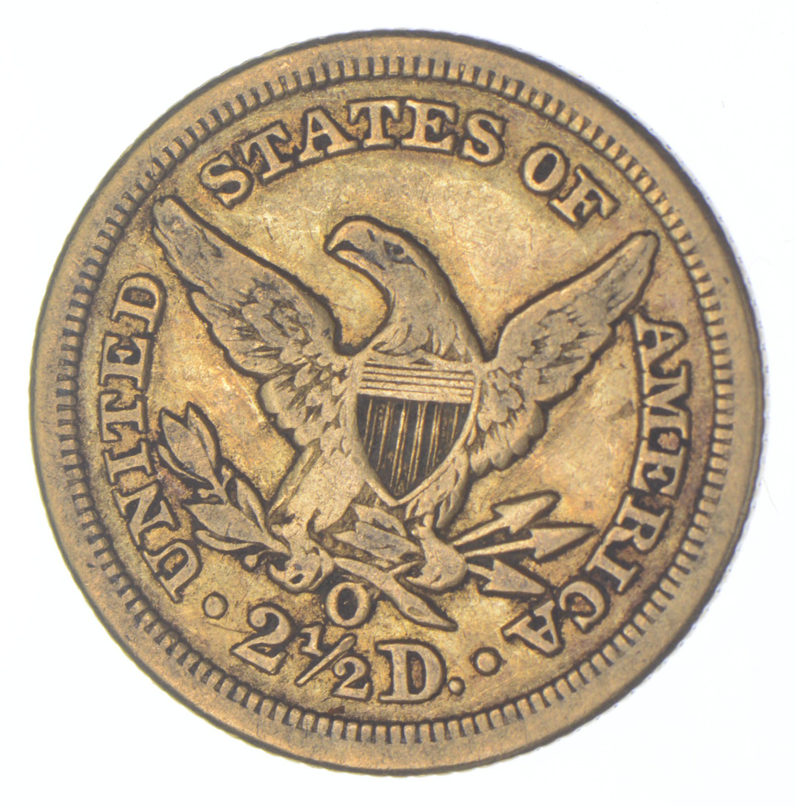 1851-O $2.50 Liberty Head Gold Quarter Eagle | Property Room