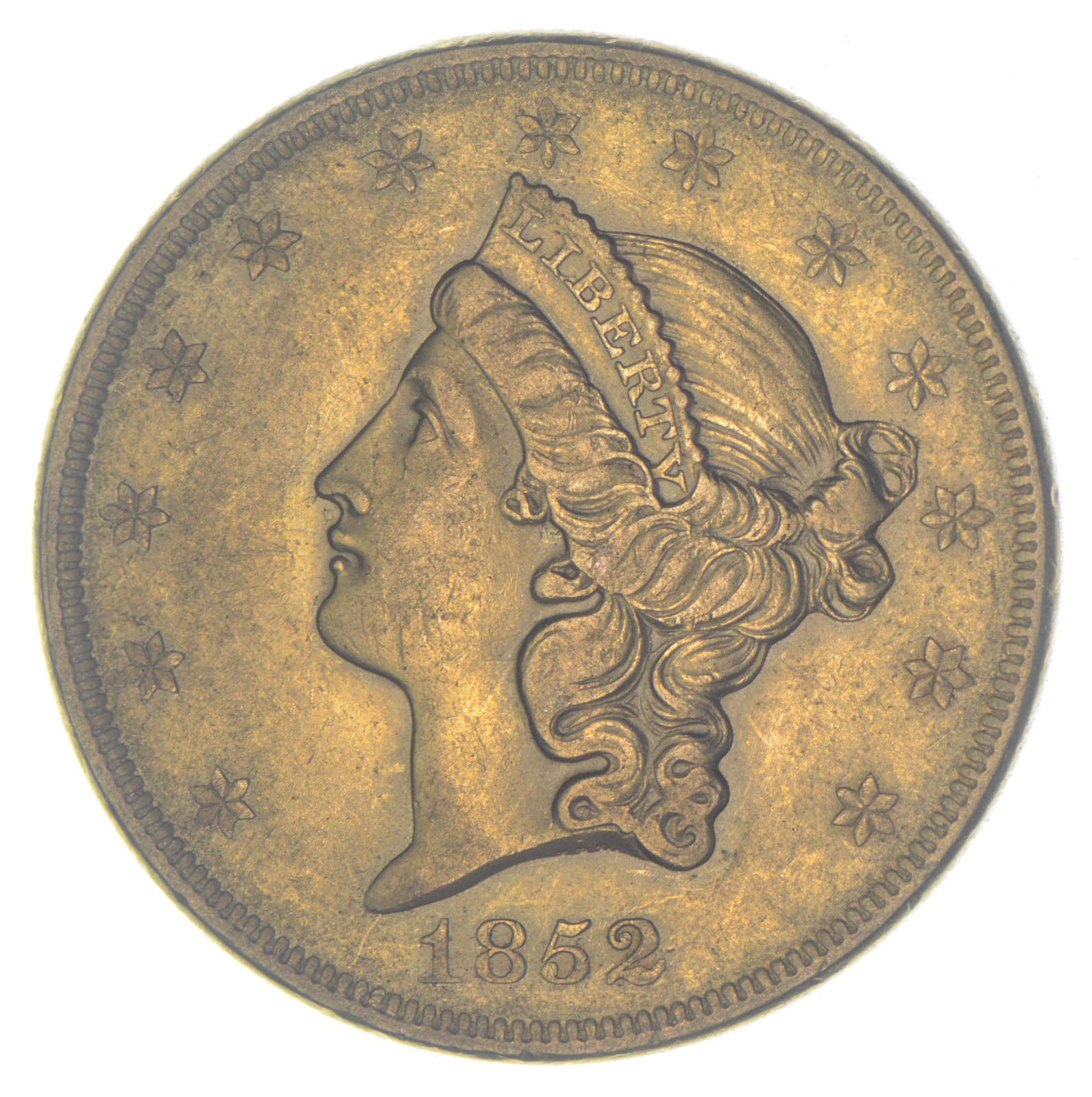 1852 $20 Liberty Head Gold Double Eagle | Property Room