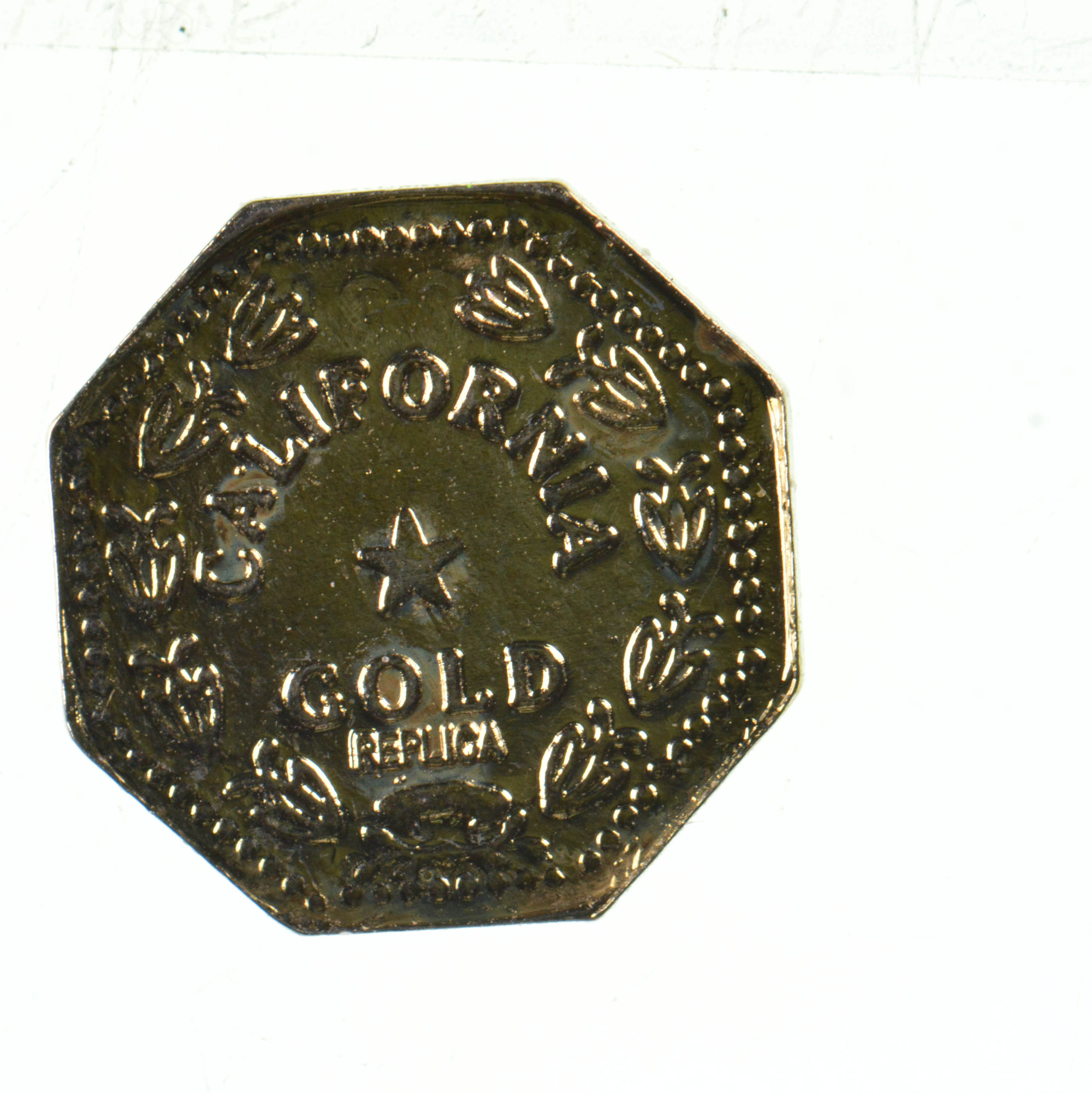 1852 Indian Head Octagonal California Gold Rush Souvenir Token ...