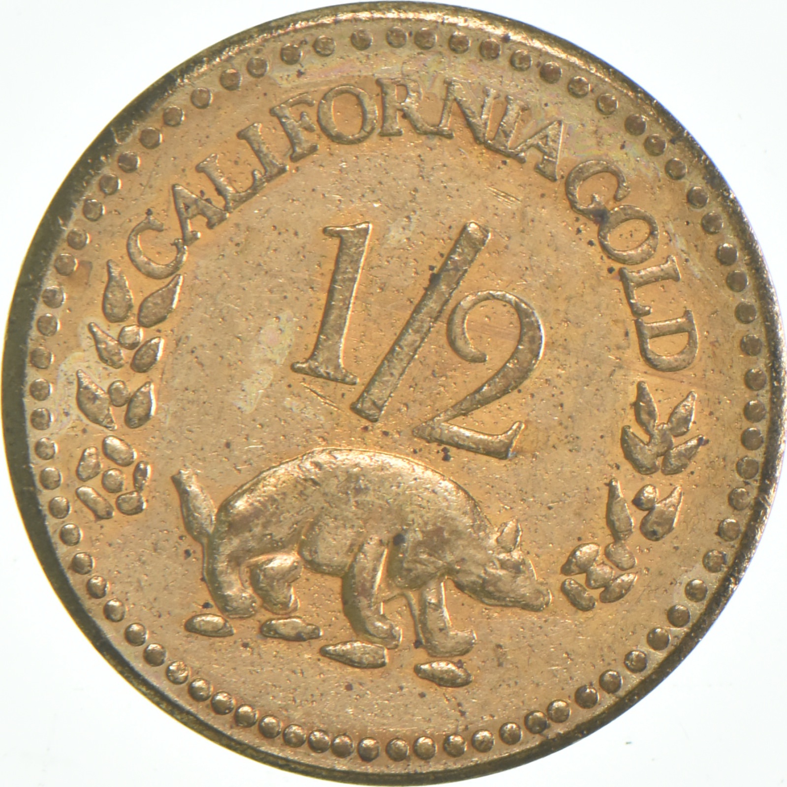 1852 Indian Head Round California Gold Rush Souvenir Token | Property Room