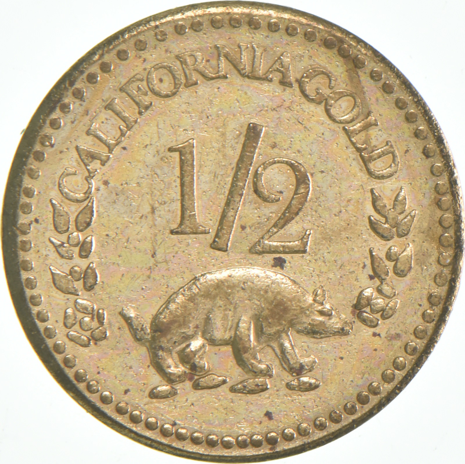 1852 Indian Head Round California Gold Rush Souvenir Token | Property Room
