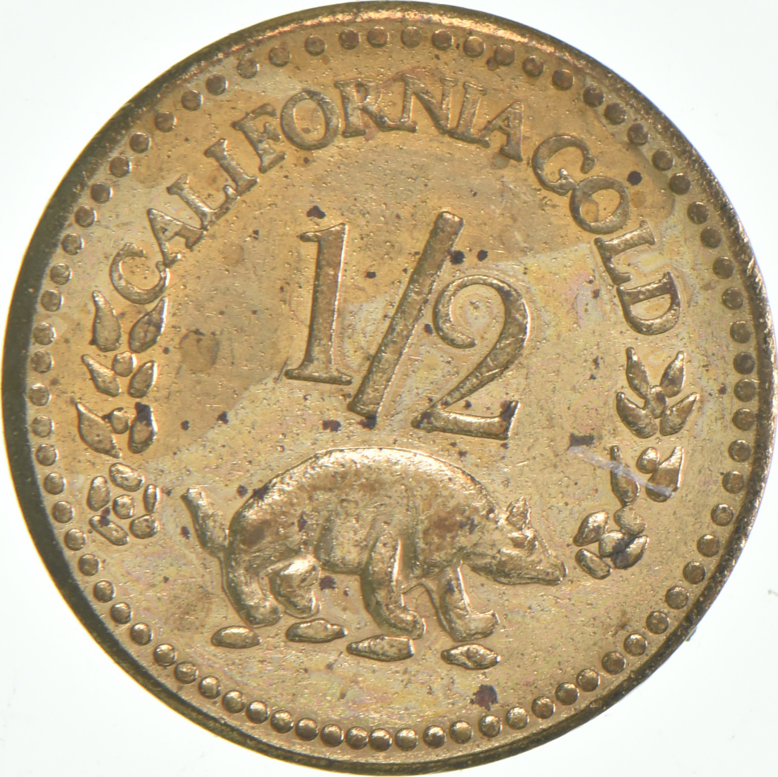 1852 Indian Head Round California Gold Rush Souvenir Token | Property Room