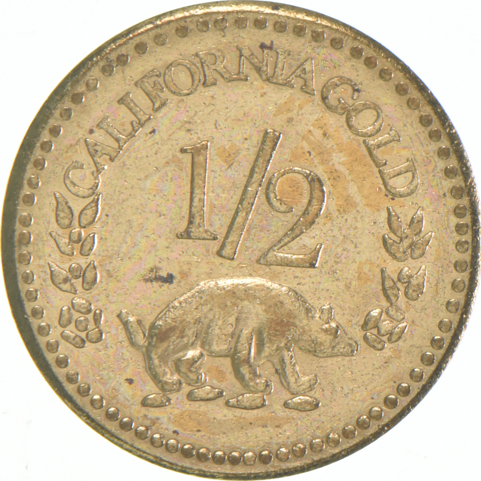 1852 Indian Head Round California Gold Rush Souvenir Token | Property Room