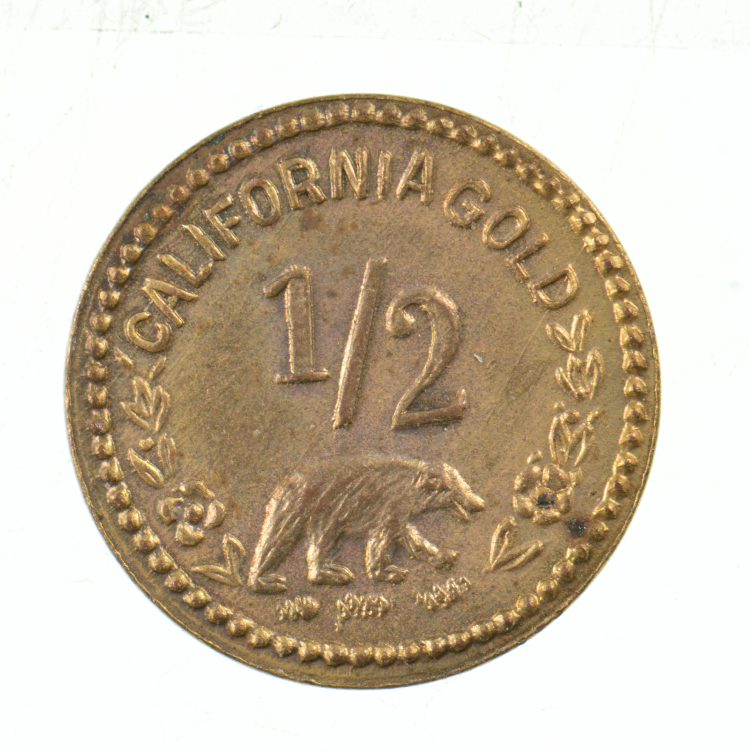 1852 Liberty Head Round California Gold Rush Souvenir Token | Property Room