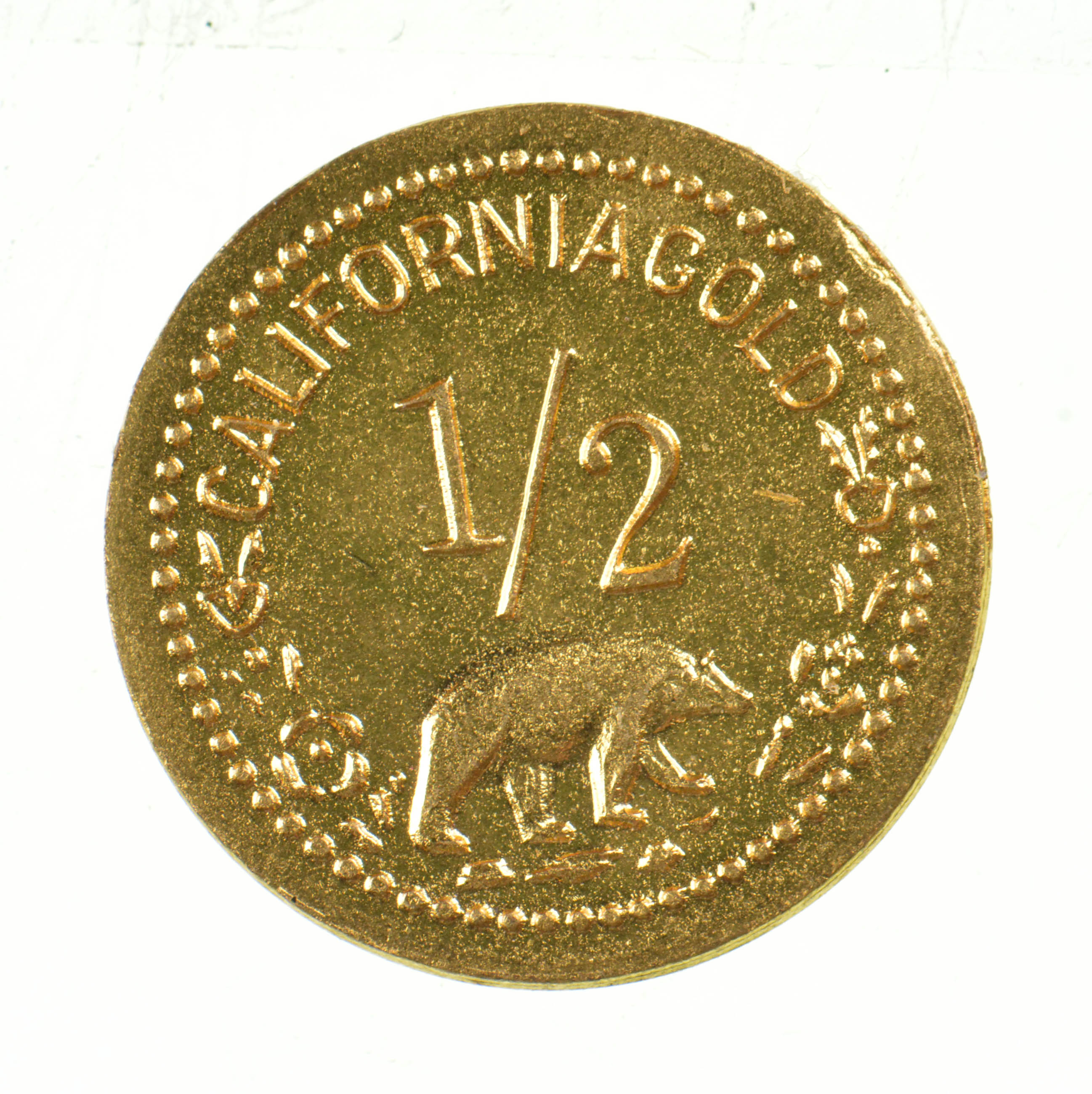 1852 Liberty Head Round California Gold Rush Souvenir Token | Property Room