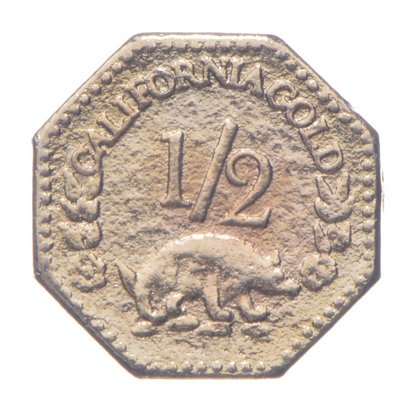 1852 Octagonal California Gold Rush Souvenir Token | Property Room