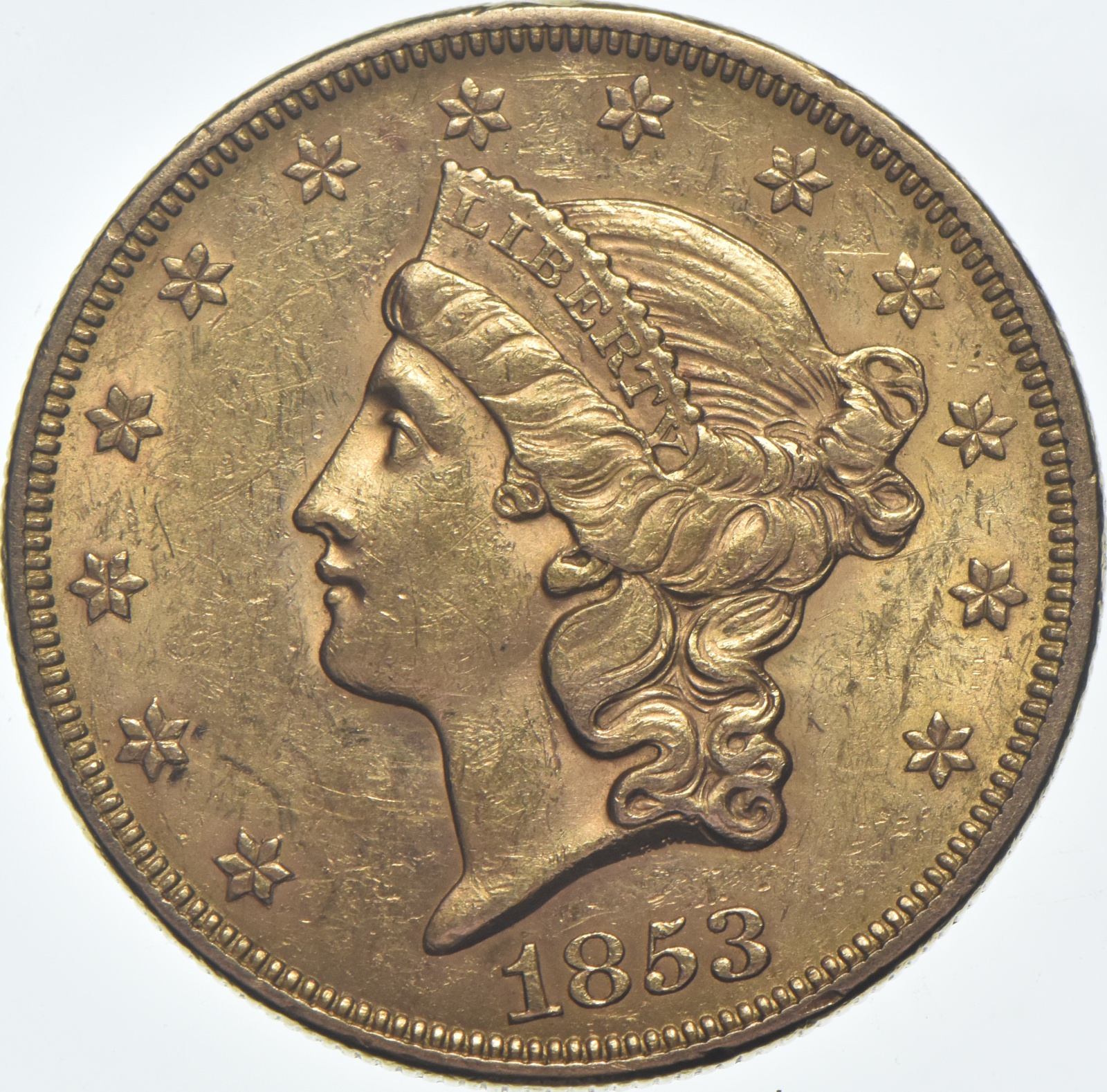 1853 $20 Liberty Head Gold Double Eagle | Property Room