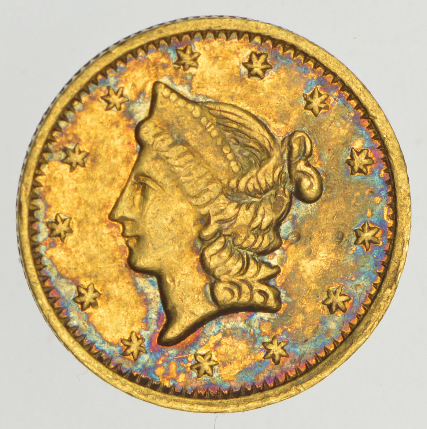 1853 Liberty Head California Gold Half Dollar Property Room