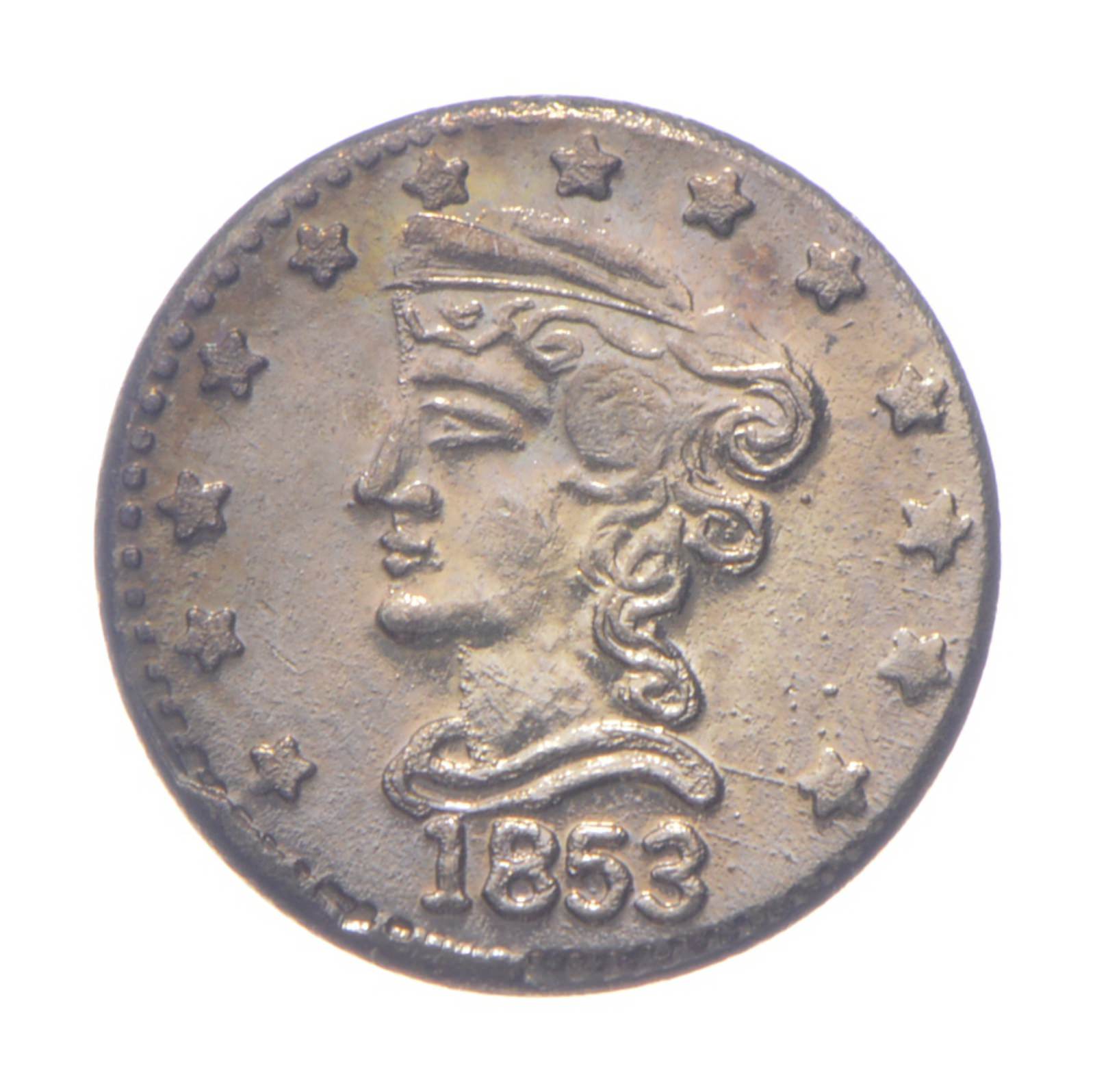 1853 Liberty Head California Gold Rush Souvenir Token | Property Room