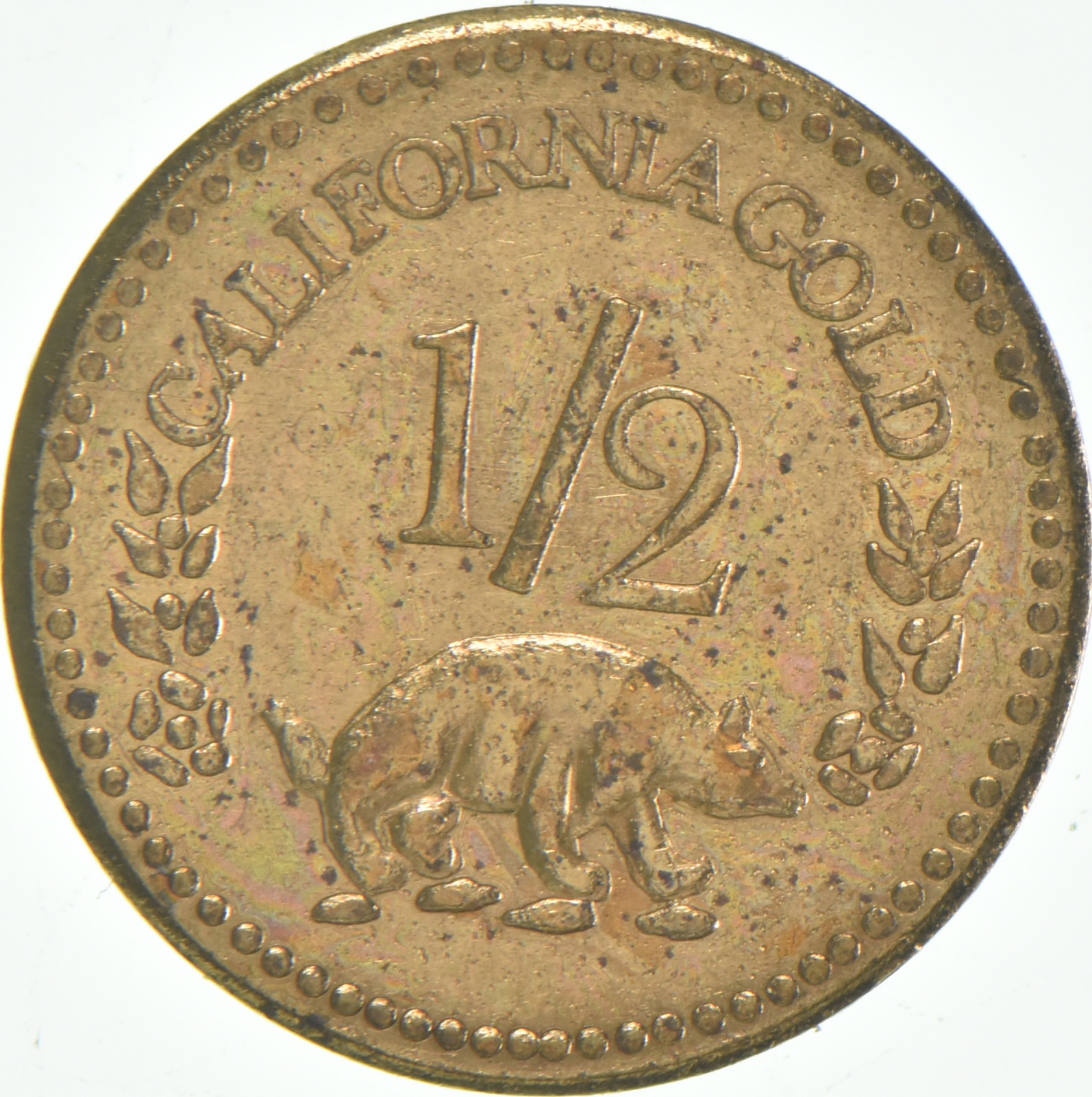 1853 Liberty Round California Gold Rush Souvenir Token | Property Room
