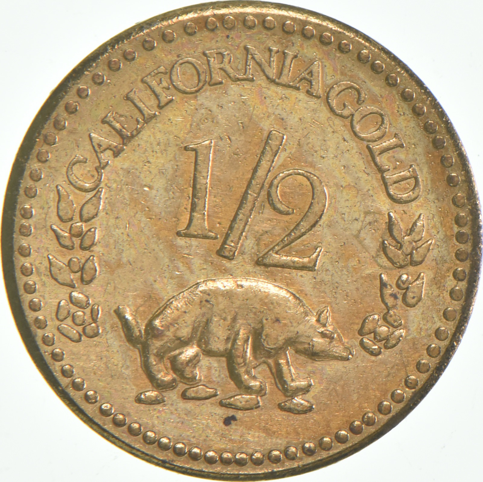 1853 Liberty Round California Gold Rush Souvenir Token | Property Room