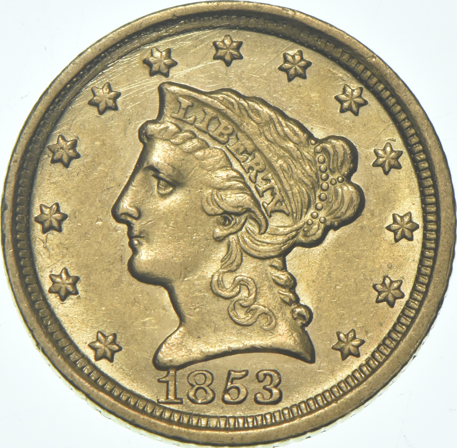 1853-D $2.50 Liberty Head Gold Quarter Eagle | Property Room