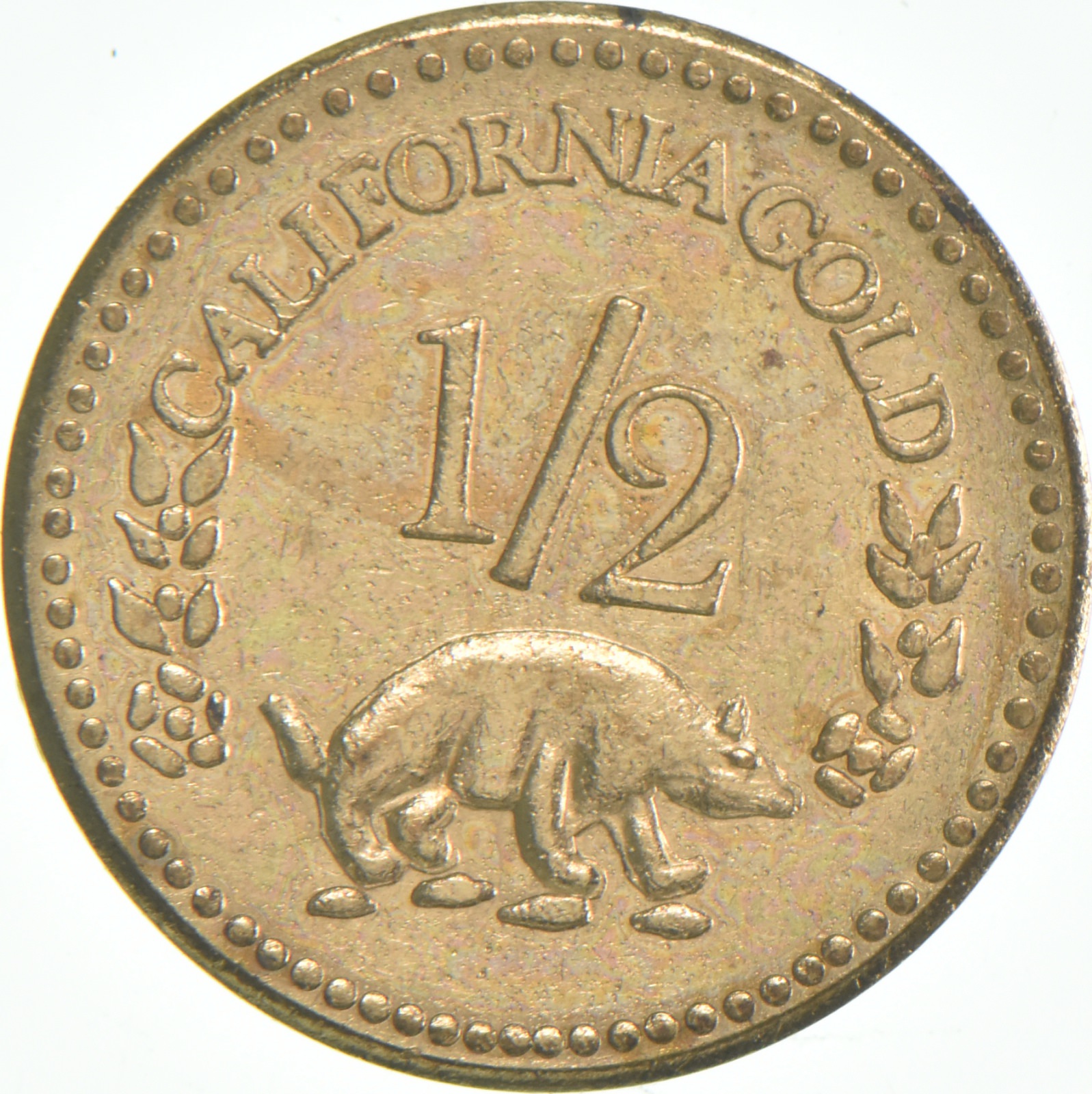 1854 Indian Head Round California Gold Rush Souvenir Token | Property Room