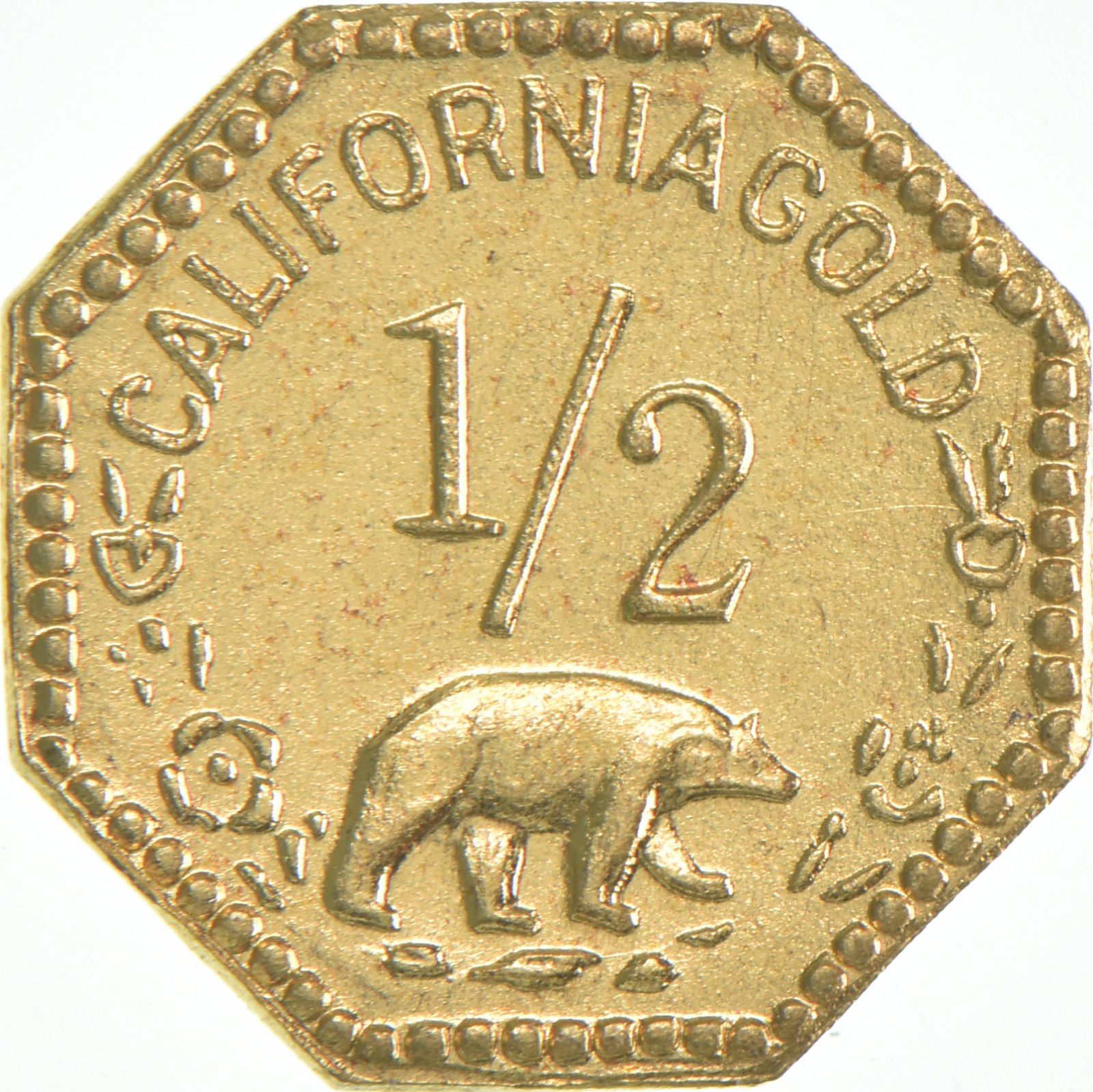 1855 Liberty Octagonal California Gold Rush Souvenir Token | Property Room