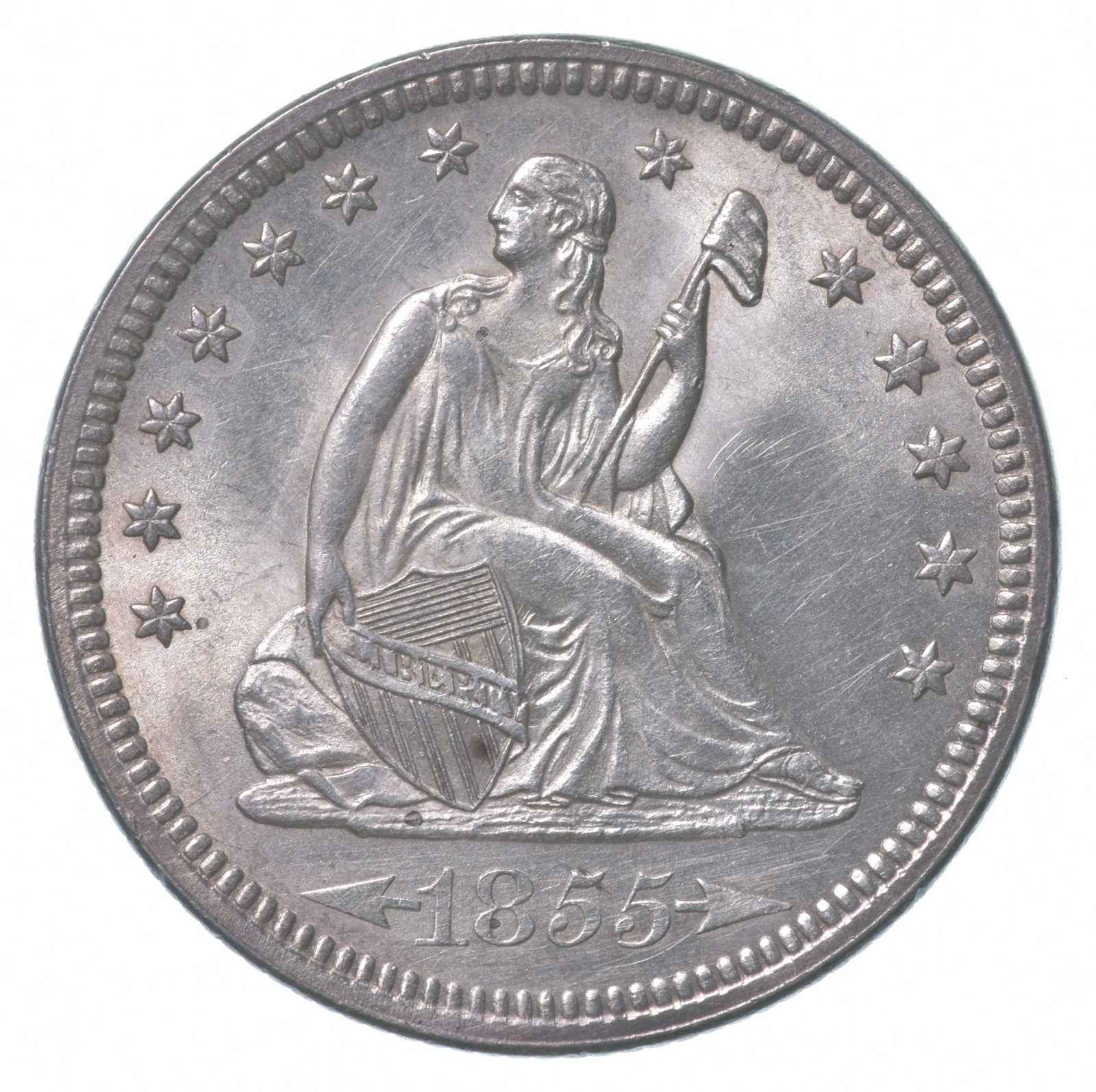 1855 Seated Liberty Quarter Arrows | Property Room