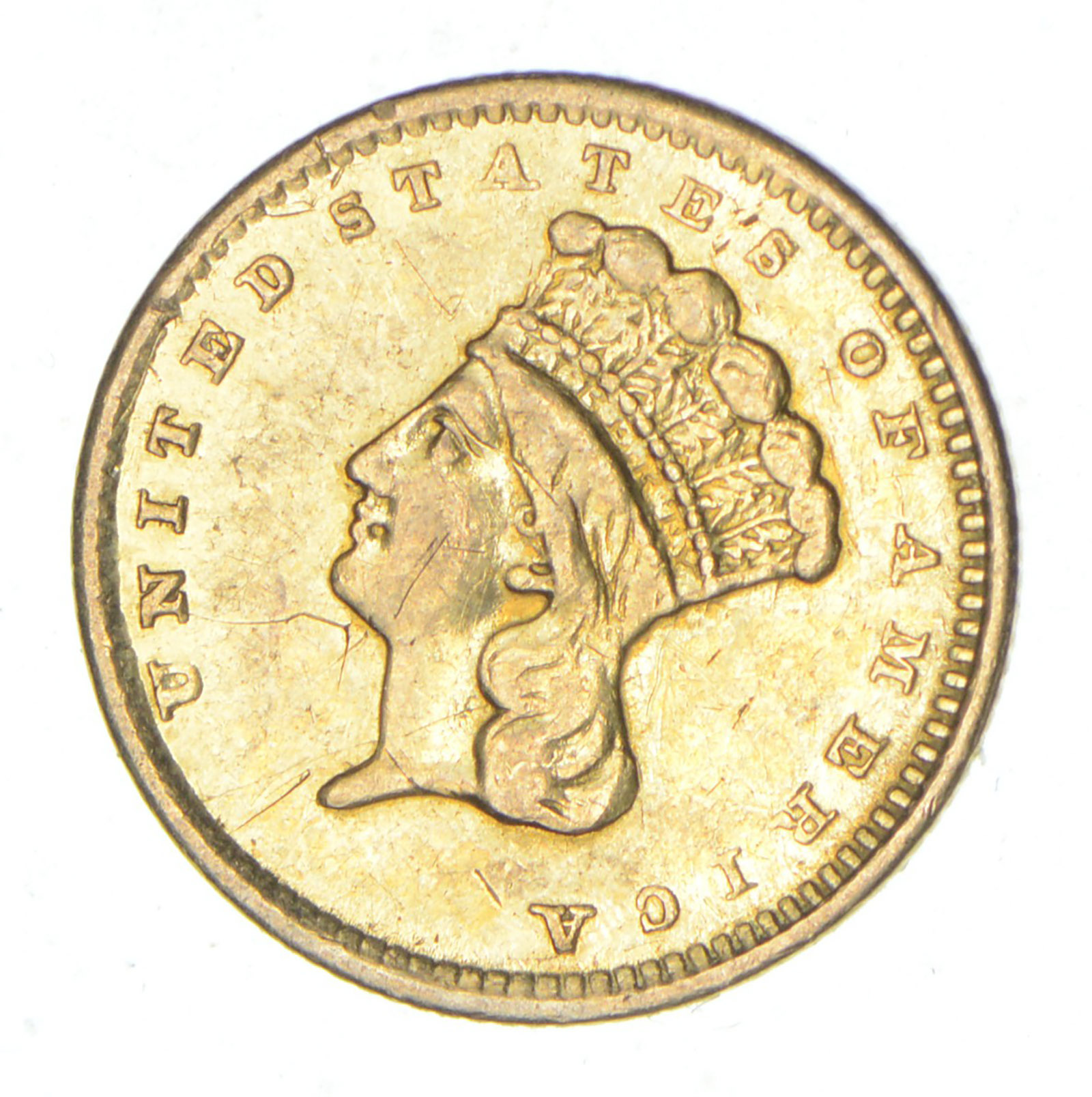 1856 Indian Princess Head Gold Dollar | Property Room