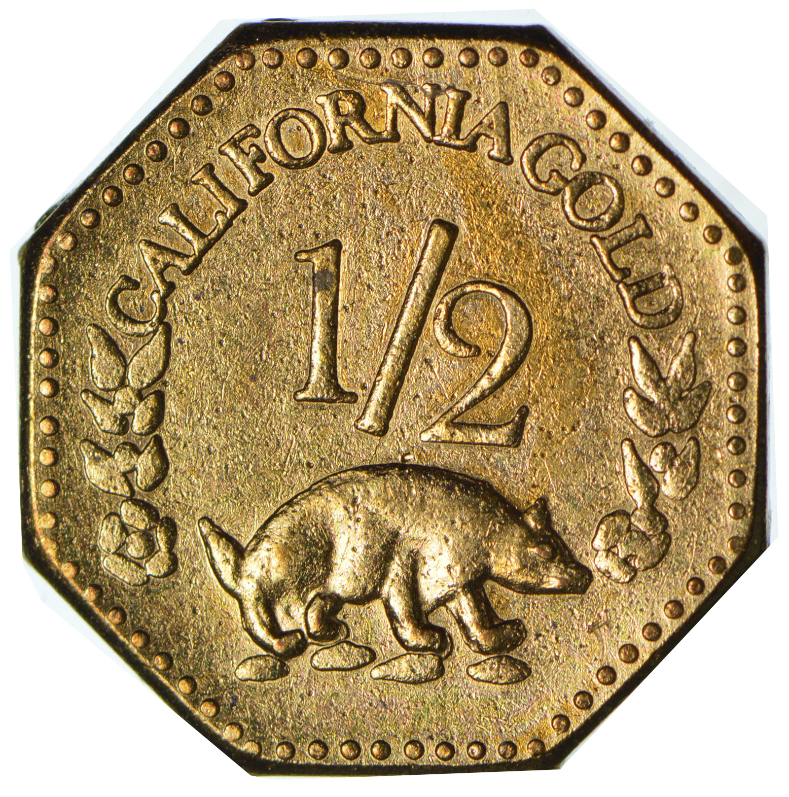 1857 Liberty Octagonal - Souvenir Tribute Token - California Gold Rush ...