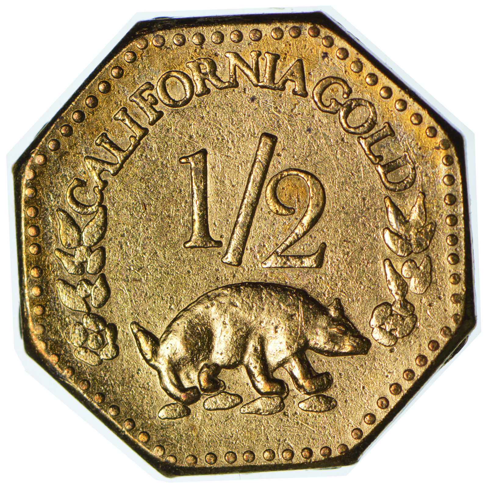 1857 Liberty Octagonal - Souvenir Tribute Token - California Gold Rush ...