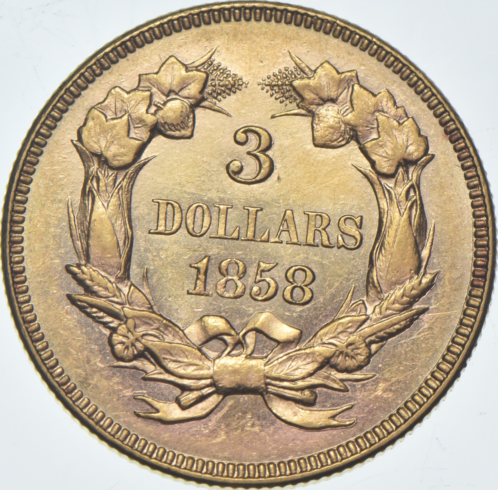 1858 $3 Indian Princess Head Gold Three-Dollar Piece | Property Room