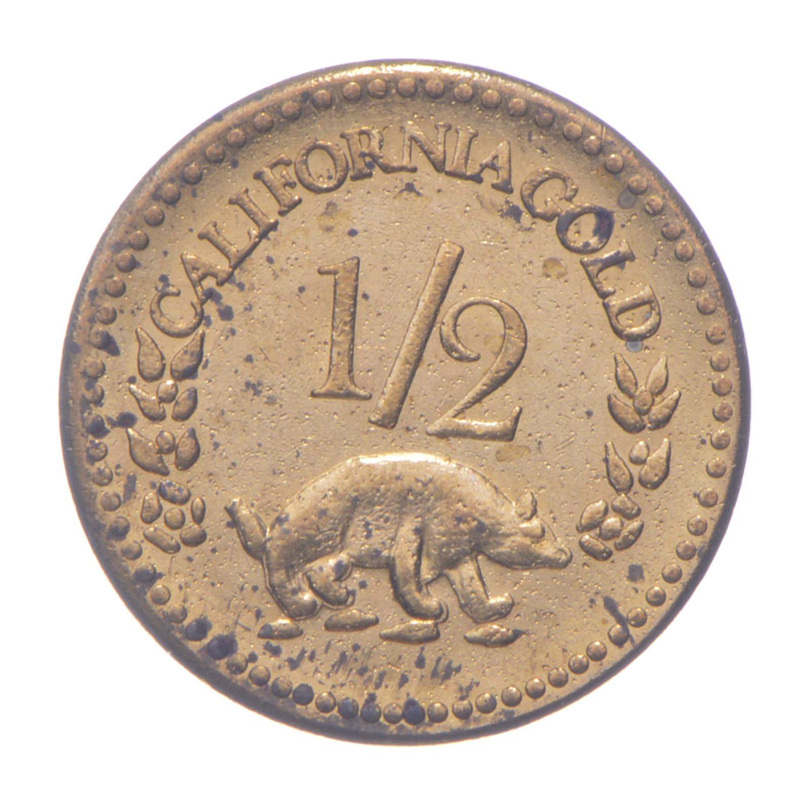 1858 Liberty Head California Gold Rush Souvenir Token | Property Room