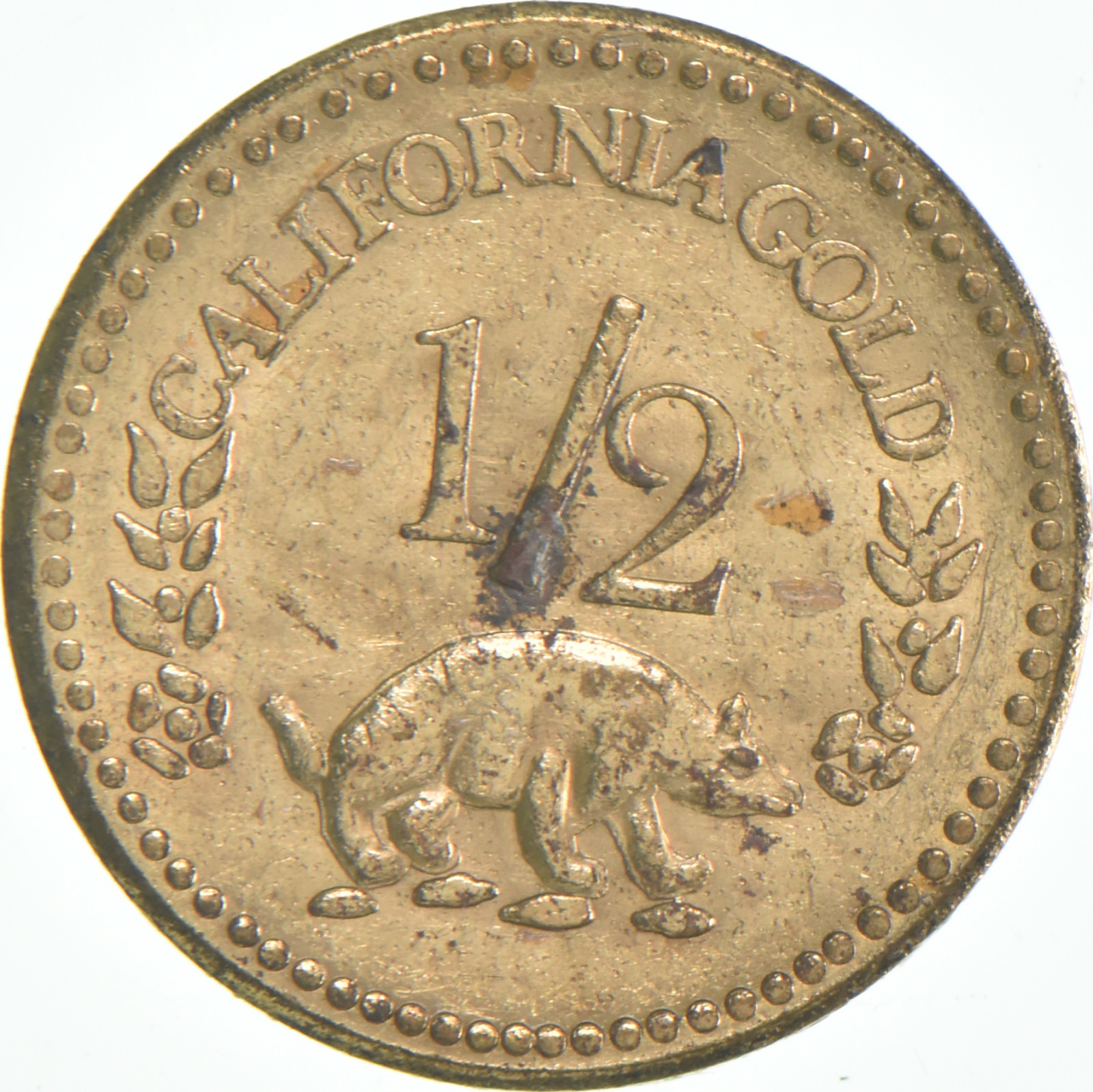 1858 Liberty Round California Gold Rush Souvenir Token | Property Room