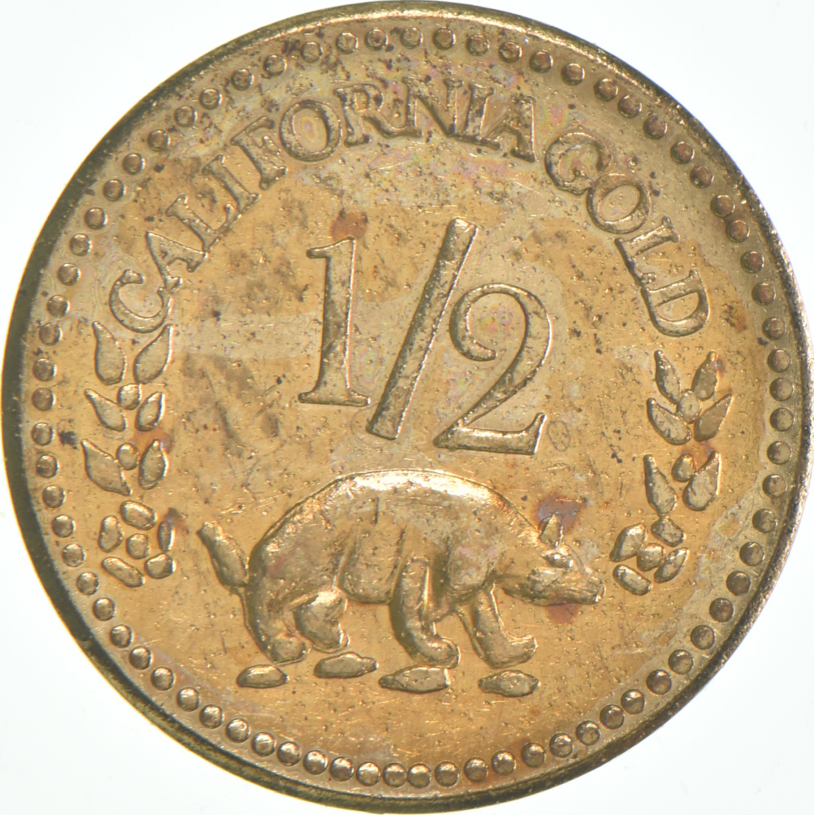 1858 Liberty Round California Gold Rush Souvenir Token | Property Room