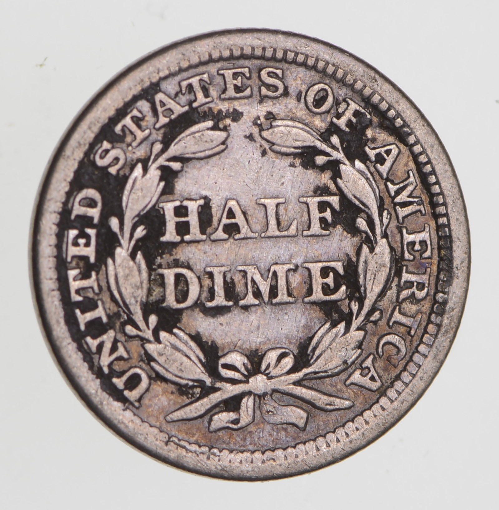 1858 Seated Liberty Half Dime - Circulated | Property Room