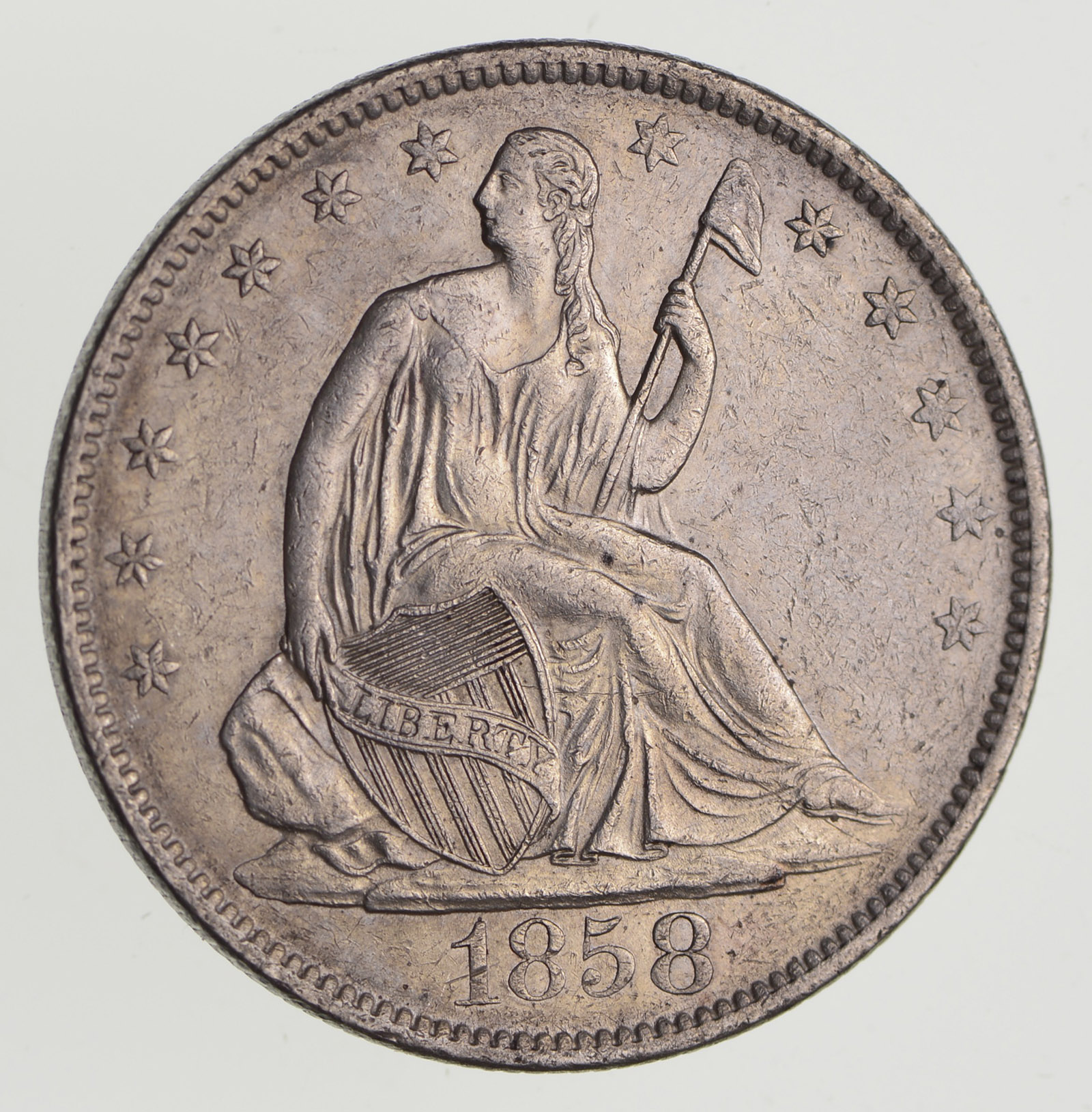 1858-O Seated Liberty Half Dollar - Near Uncirculated | Property Room
