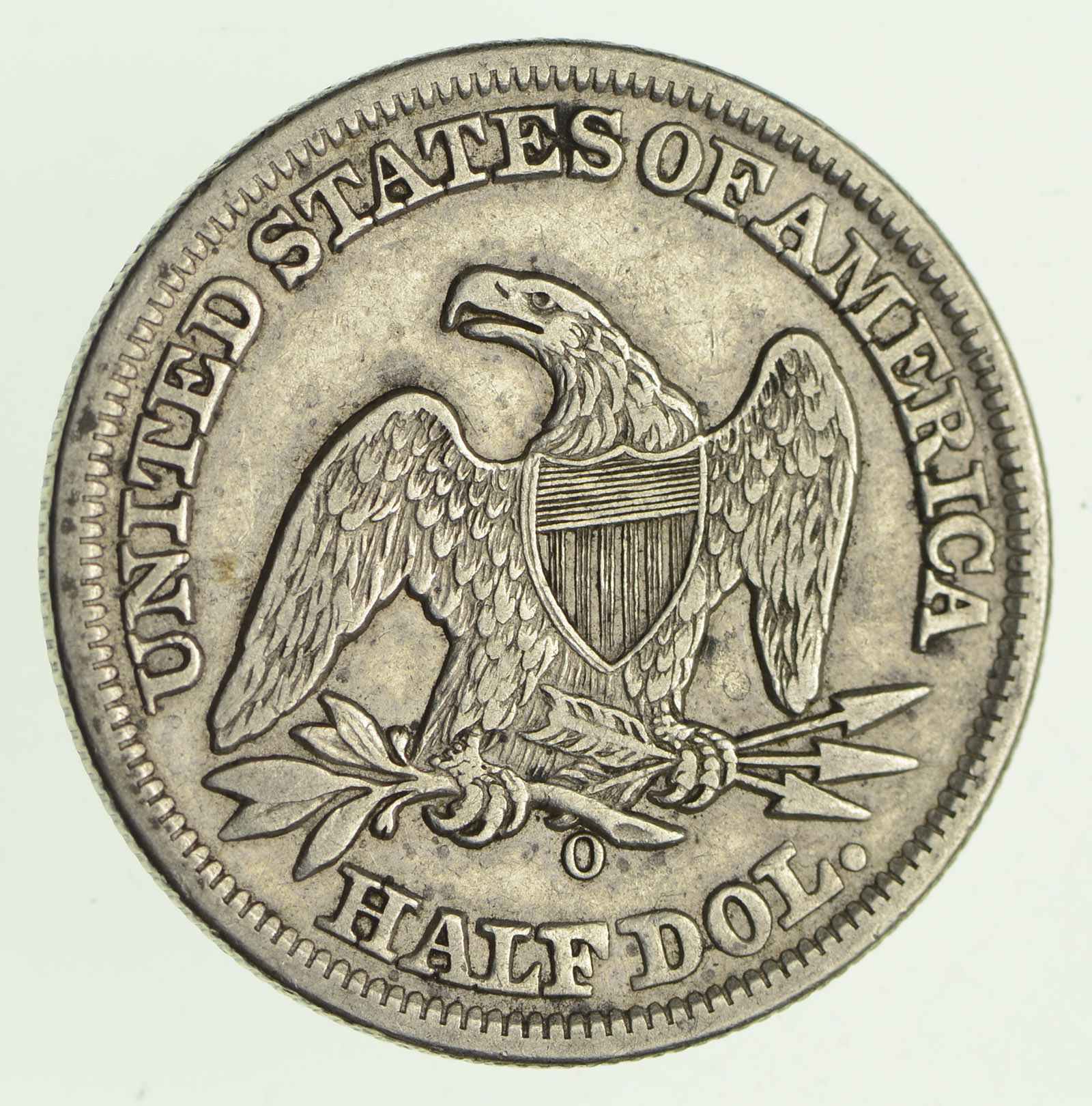 1858-O Seated Liberty Silver Half Dollar - Circulated | Property Room