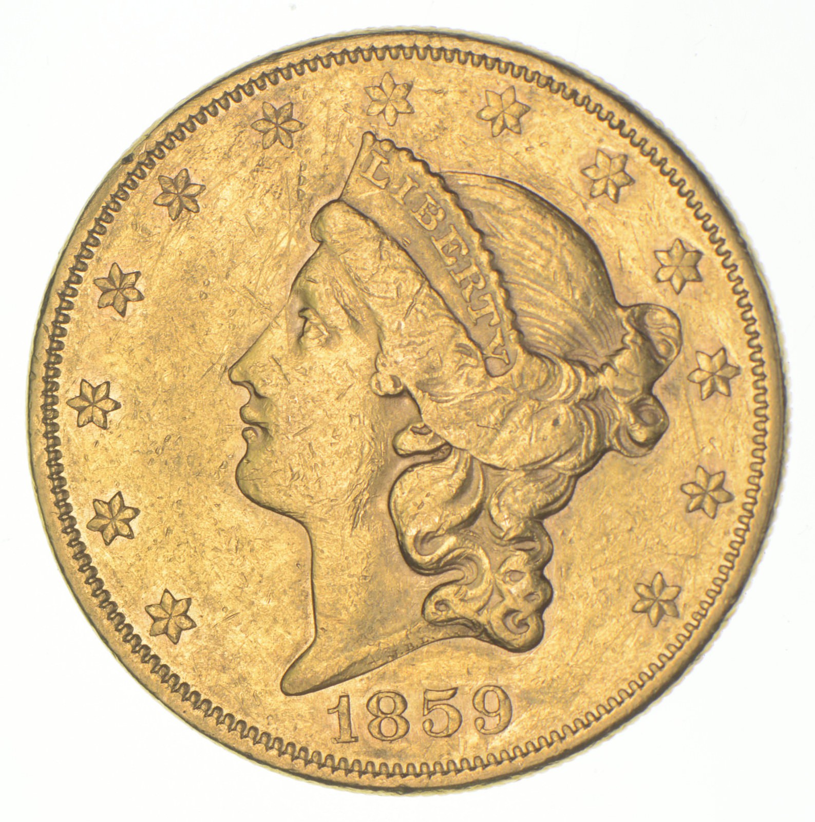 1859 $20 Liberty Head Gold Double Eagle | Property Room