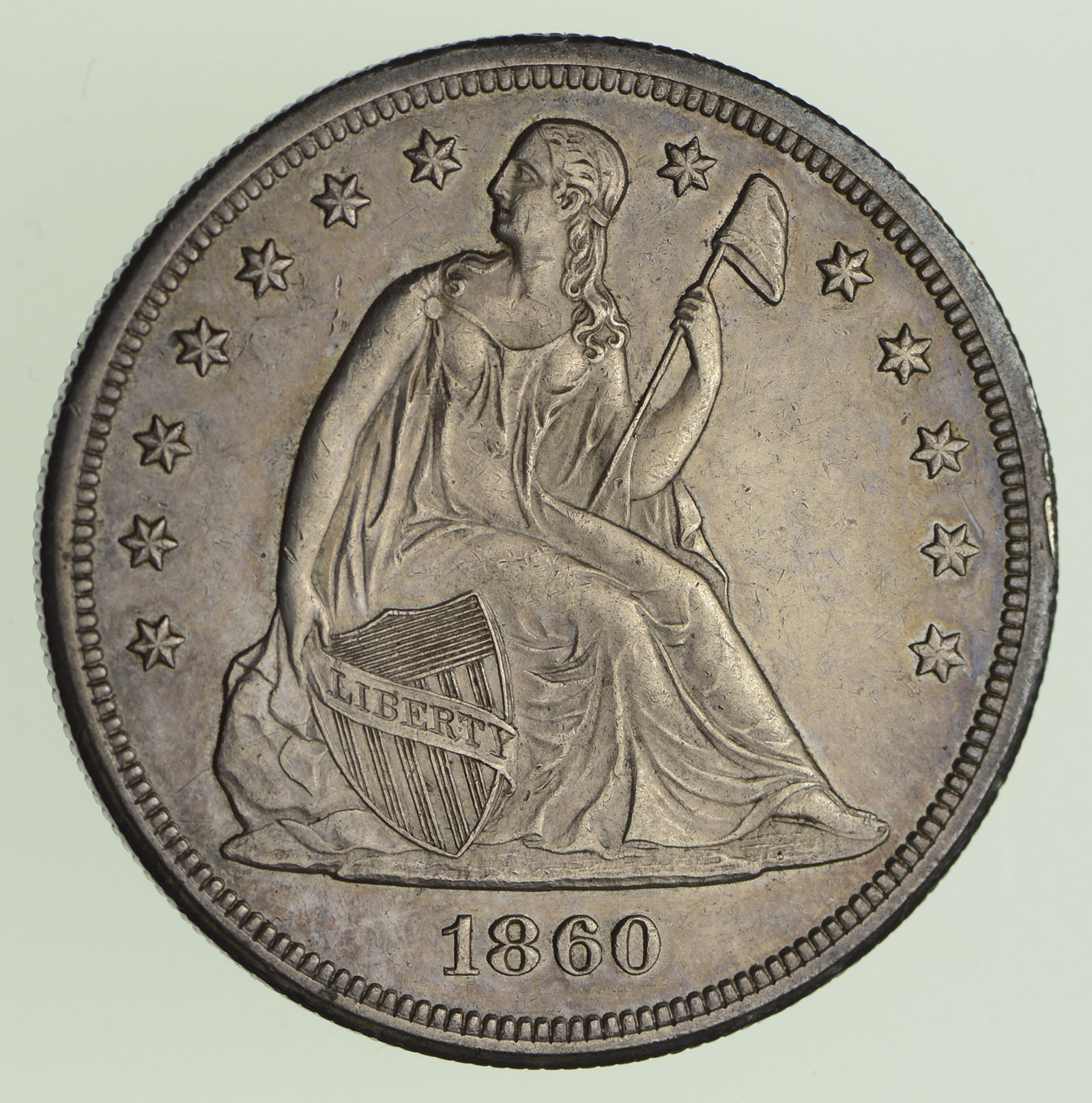 1860 O Seated Liberty Silver Dollar Circulated Property Room