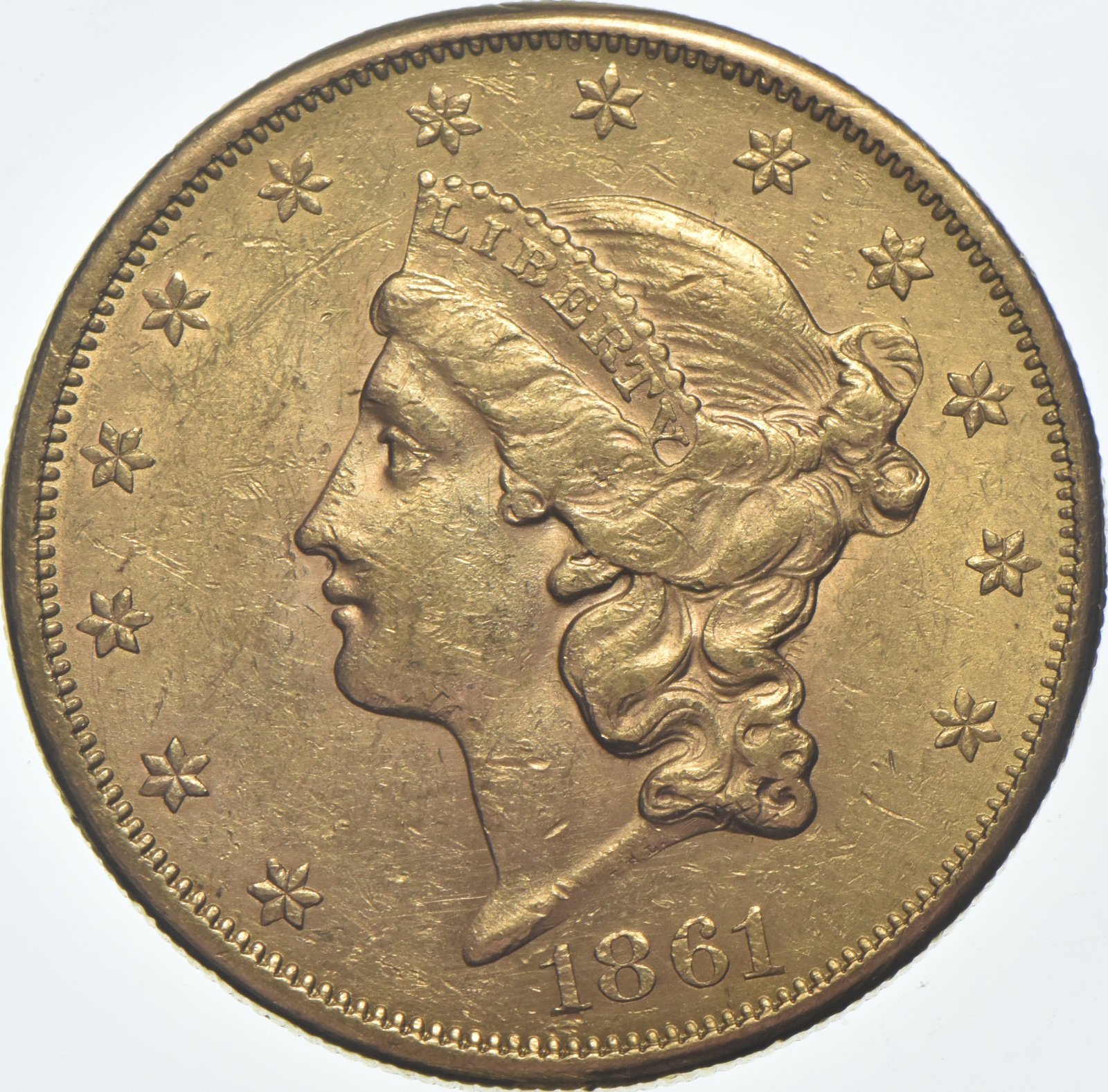 1861 $20 Liberty Head Gold Double Eagle | Property Room