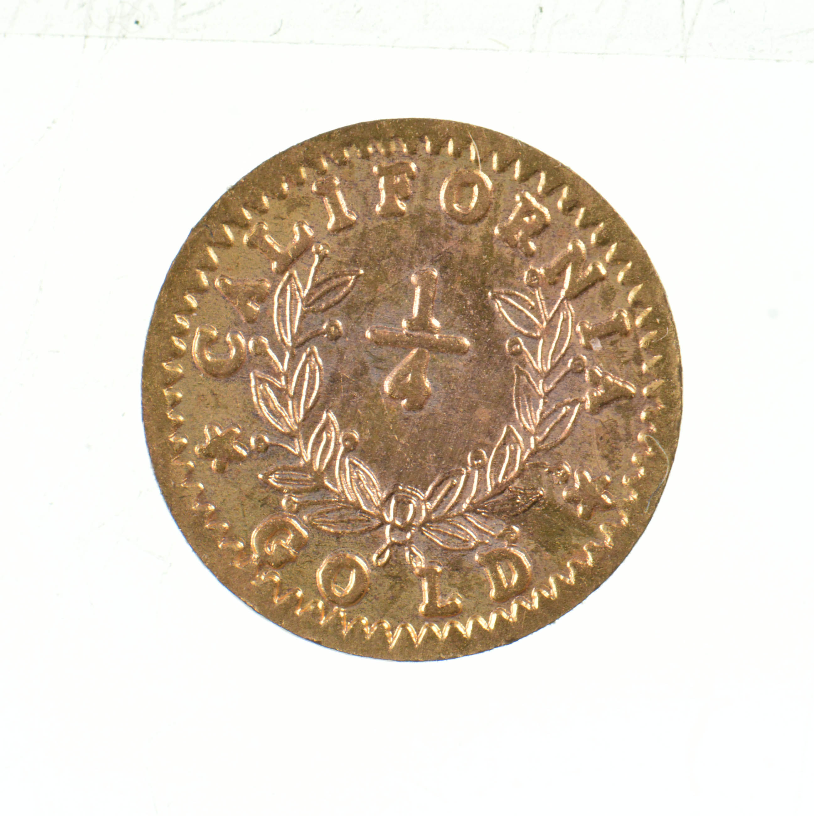 1861 Indian Head Round California Gold Rush Souvenir Token | Property Room