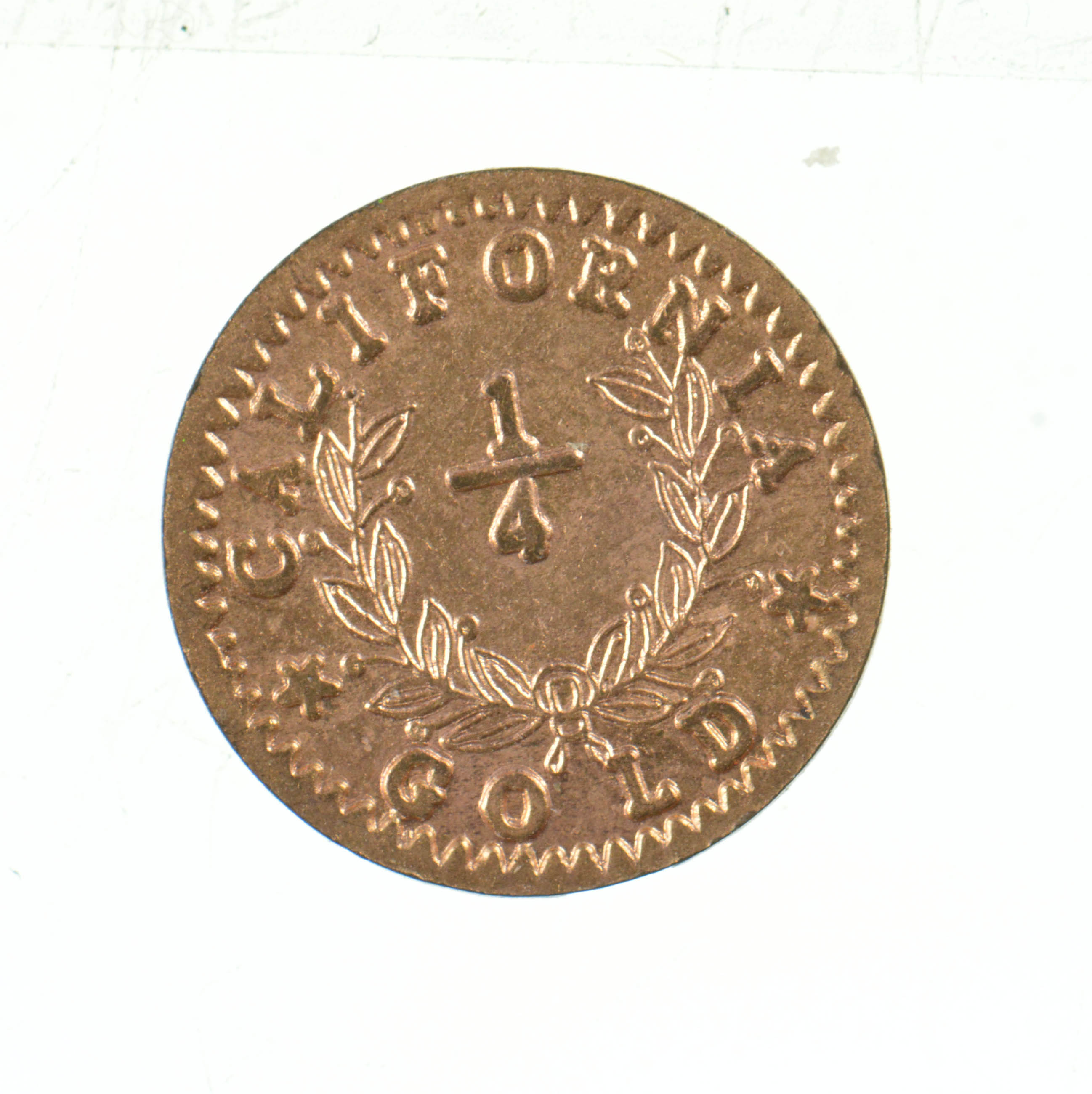 1861 Indian Head Round California Gold Rush Souvenir Token | Property Room