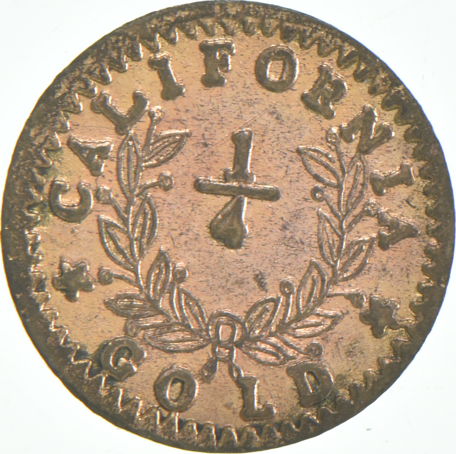 1861 Indian Head Round California Gold Rush Souvenir Token | Property Room