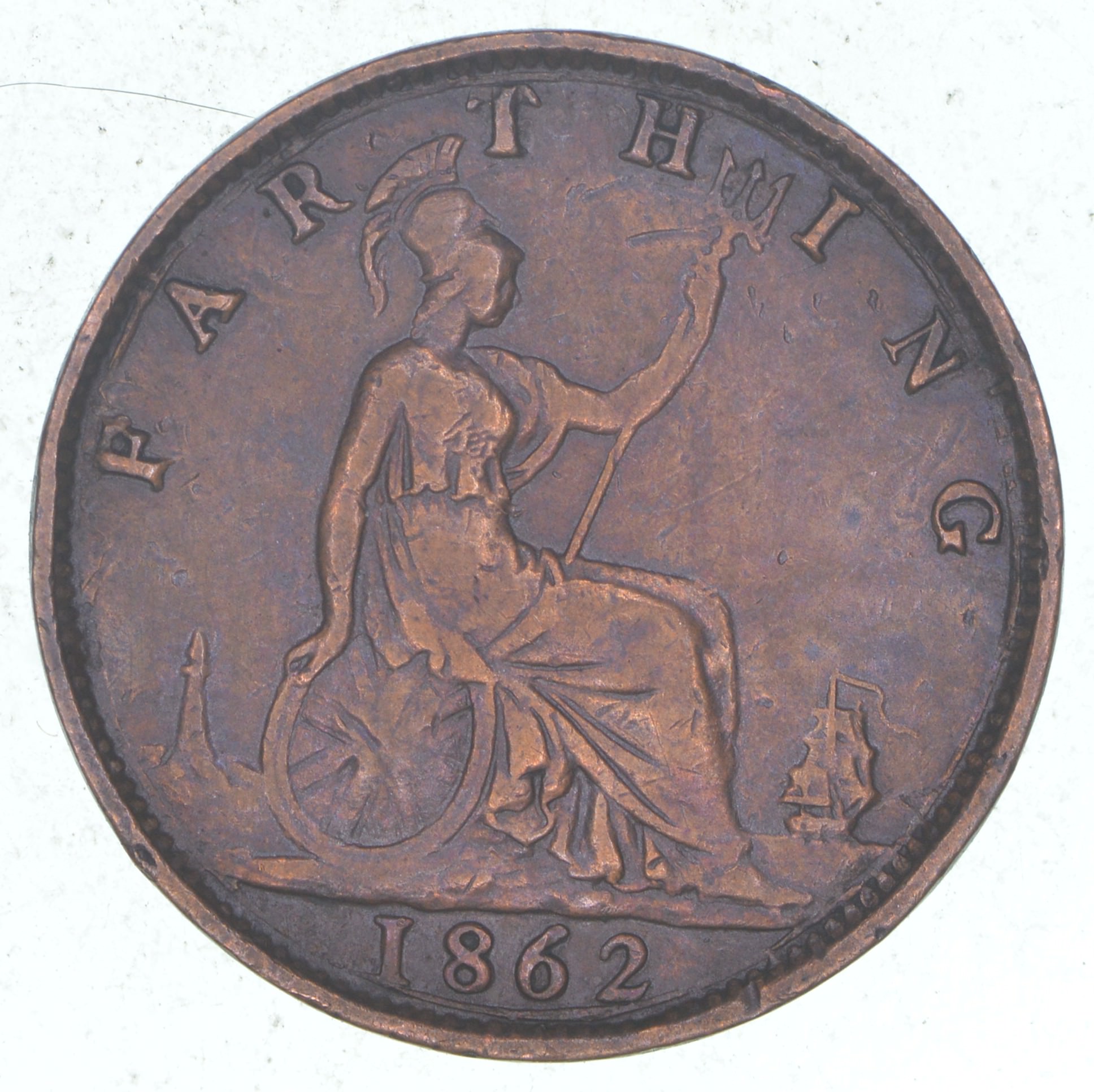 1862 Great Britain 1 Farthing - Reduced S&H | Property Room