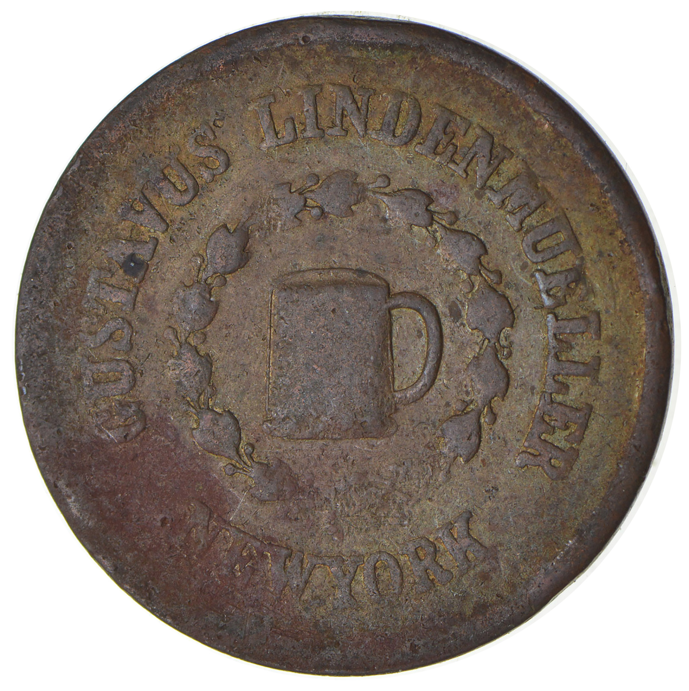 1863 Gustavus Lindenmueller Hard Times Token | Property Room