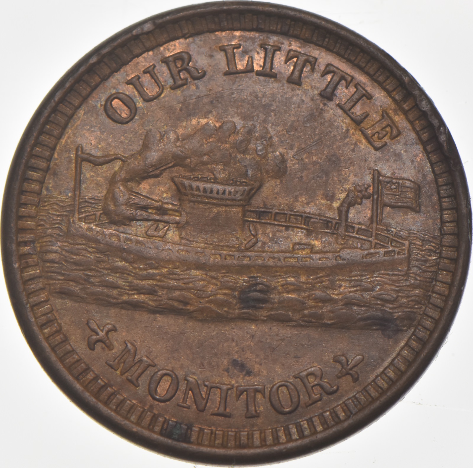 1863 Our Little Monitor Civil War Token | Property Room