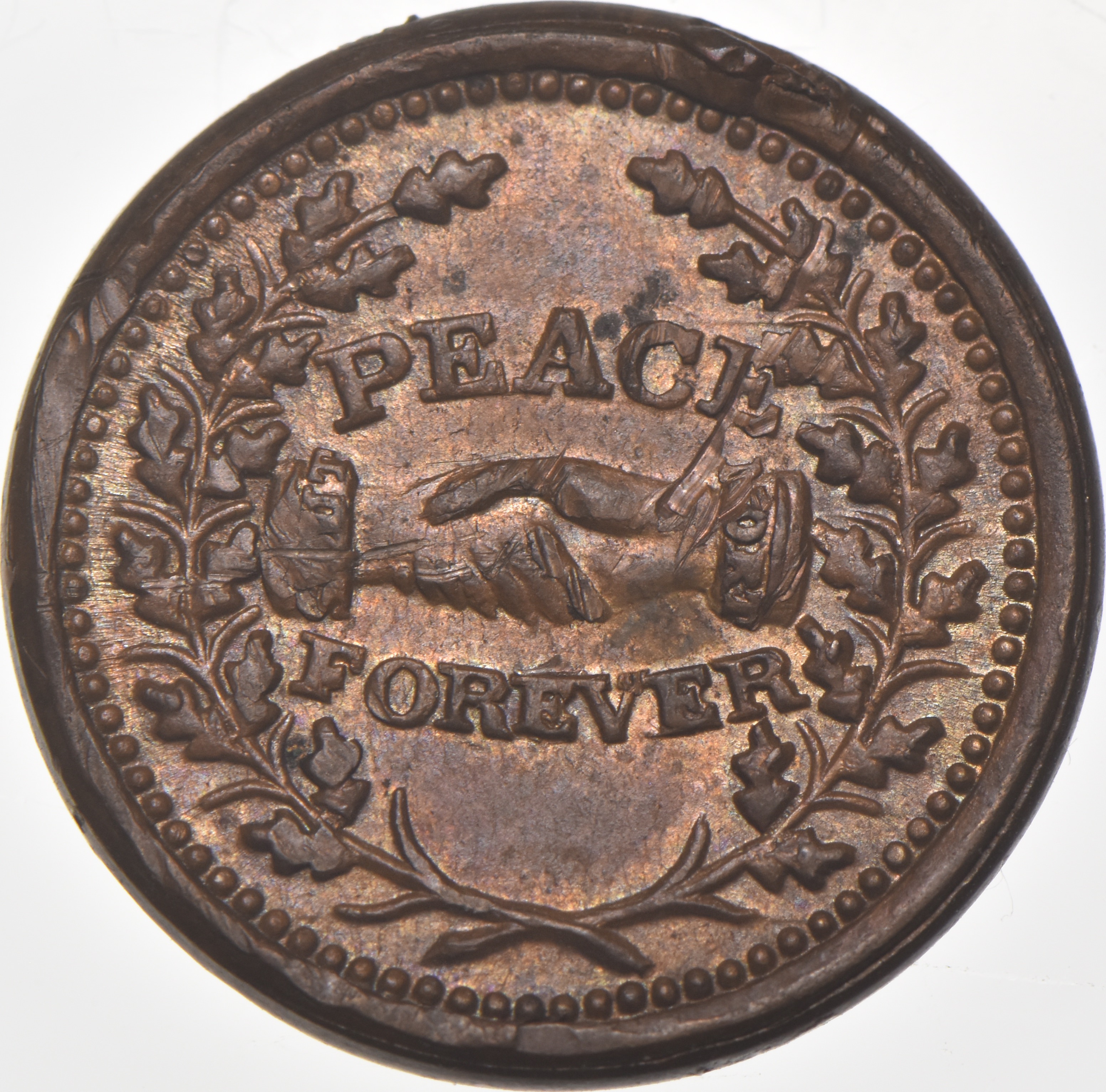 1863 Peace Forever Patriotic Civil War Token | Property Room